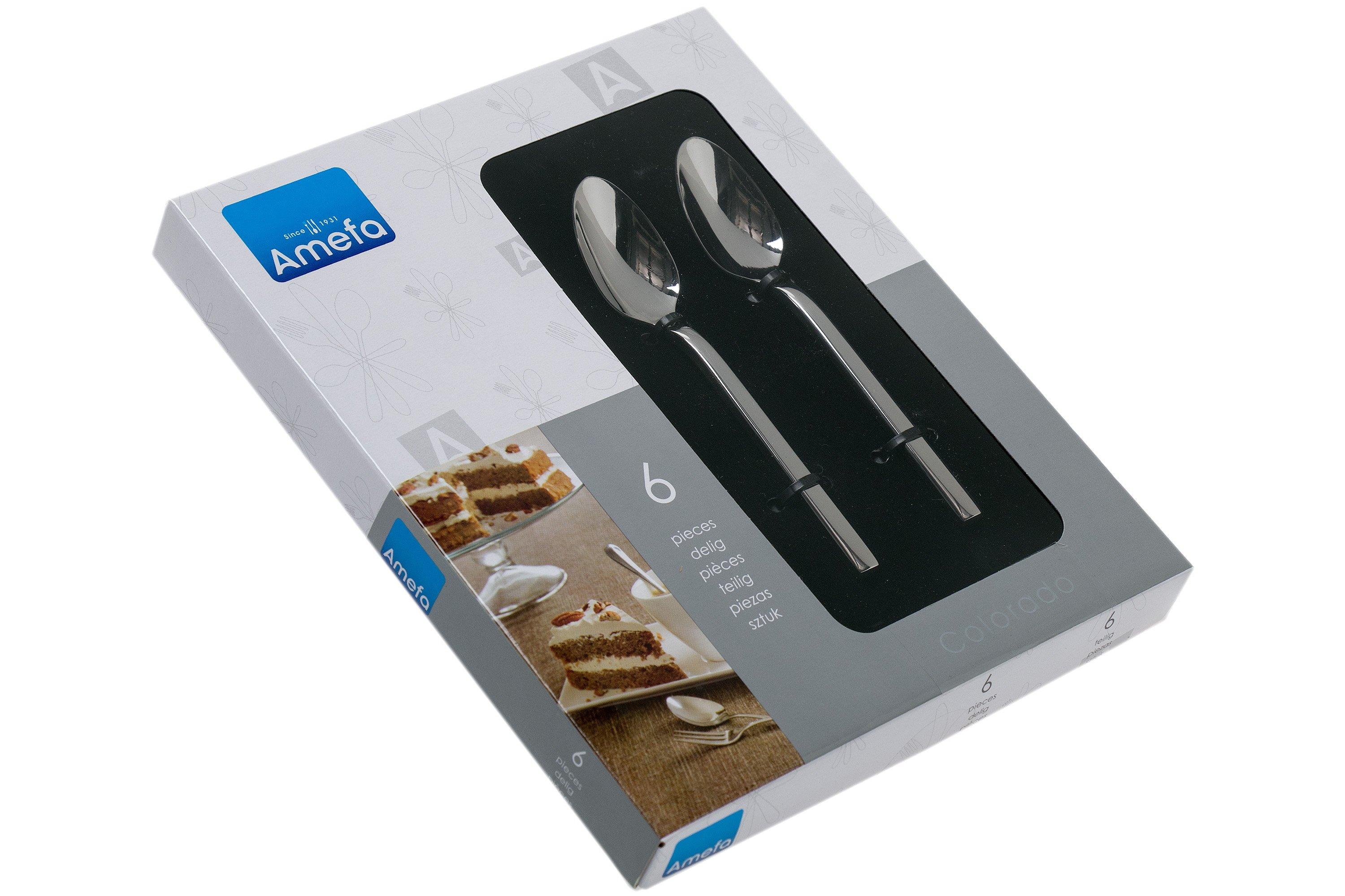 Amefa Colorado 1026 six coffee spoons | Advantageously shopping at ...