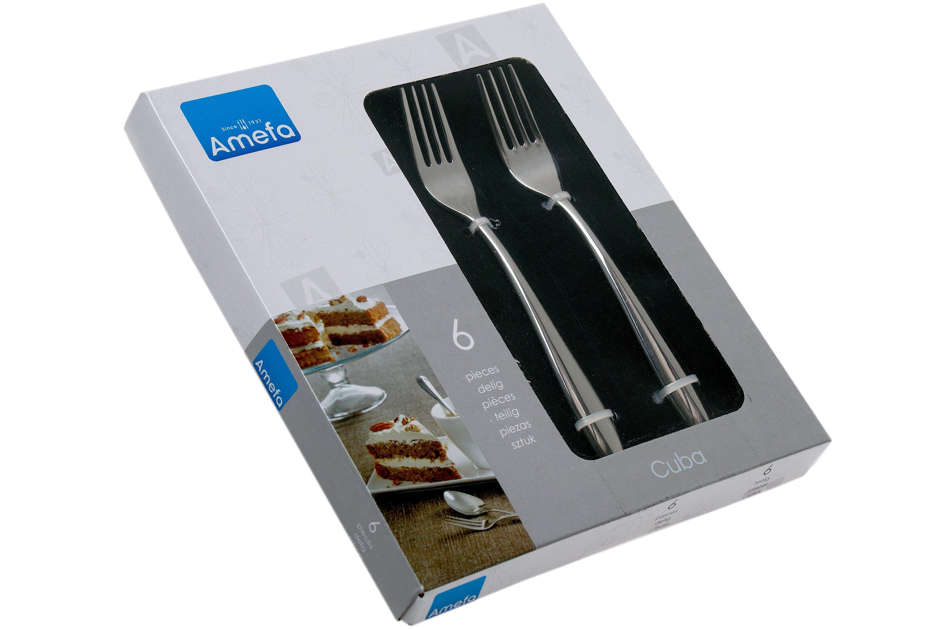 Amefa Cuba 1120 six pastry forks | Advantageously shopping at ...