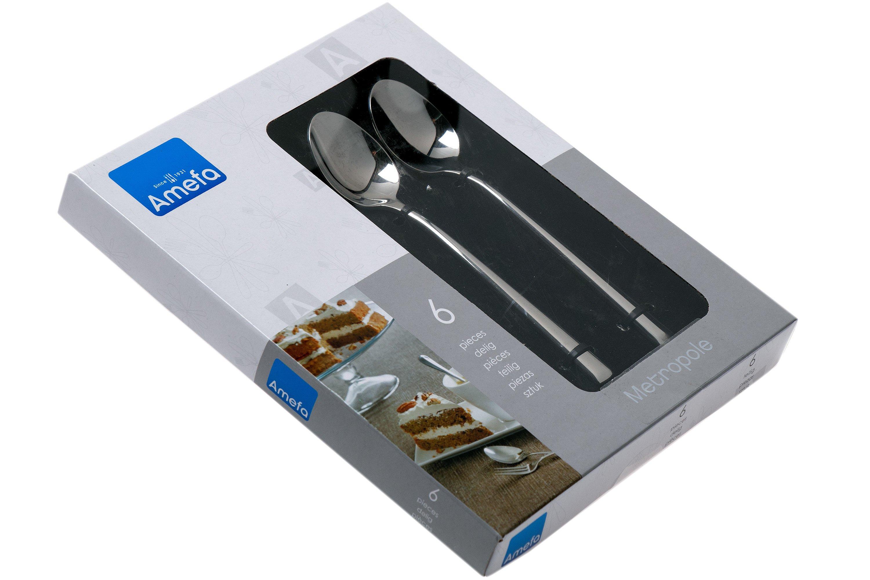 Amefa Metropole 1170 six coffee spoons | Advantageously shopping at ...