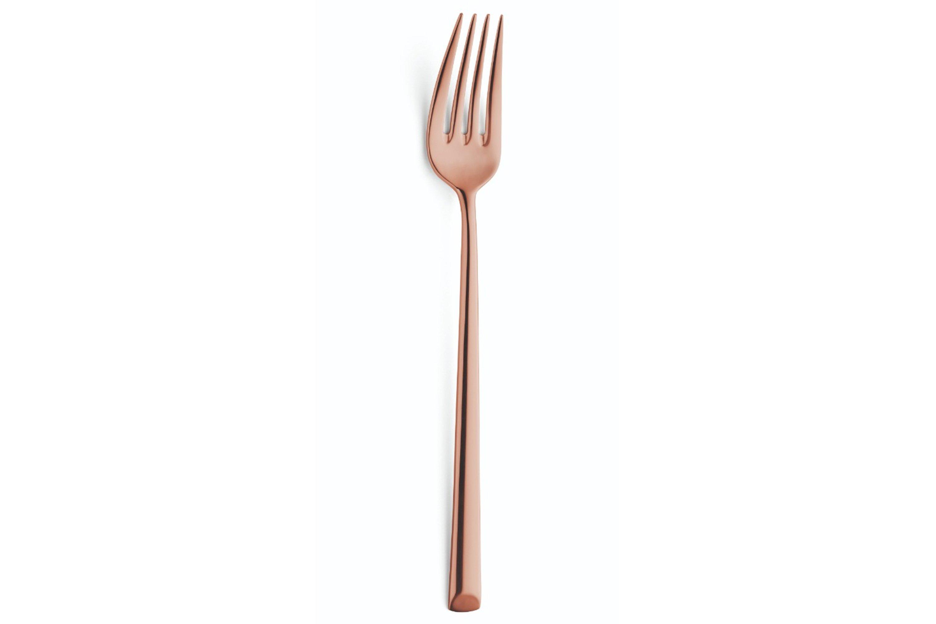 Amefa Metropole Copper 1170 24-piece cutlery set in wooden storage box ...