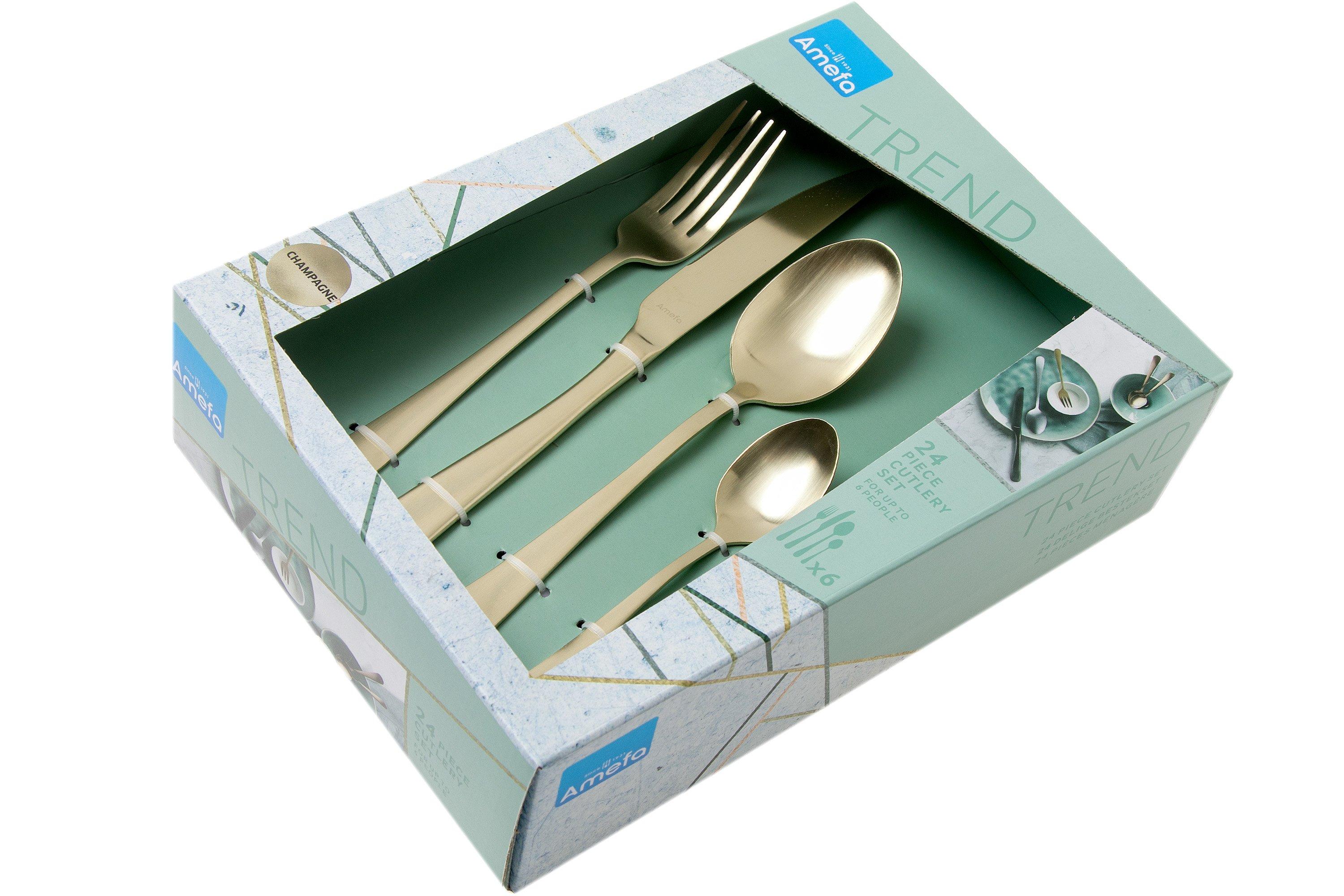 Amefa Austin 1410, 1410AVTR24C40 cutlery set champagne-coloured, 24 ...
