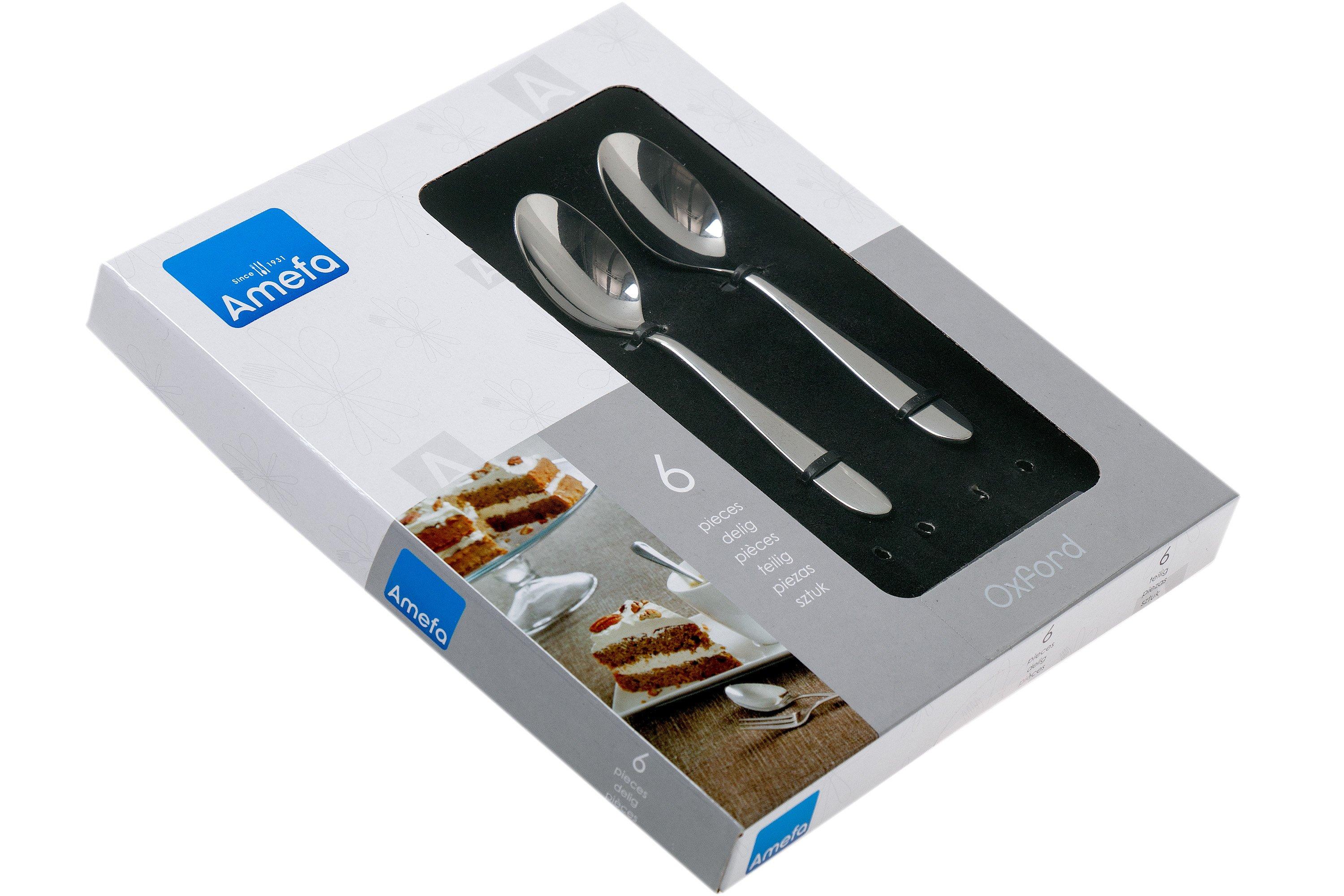 Amefa Oxford 1860 six coffee spoons | Advantageously shopping at ...