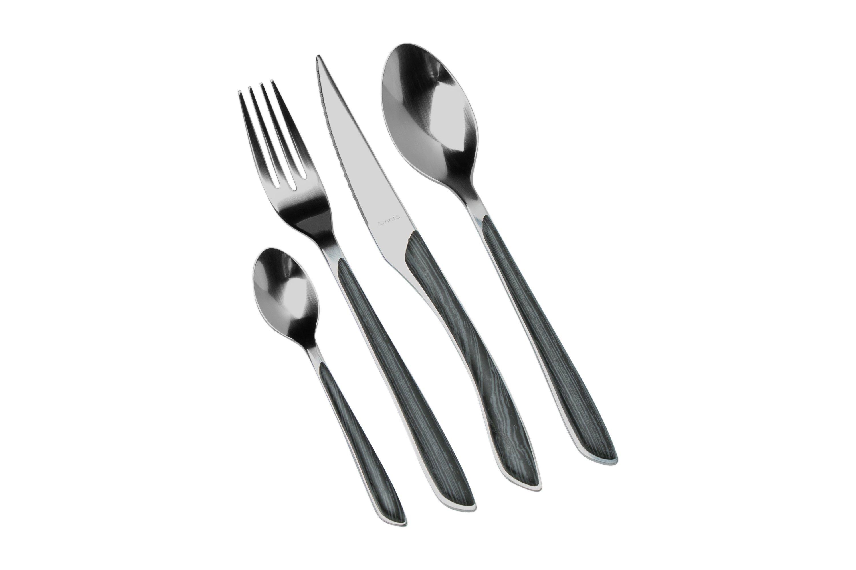 Amefa Eclat Nature, Black 2274 cutlery set 16-piece | Advantageously ...