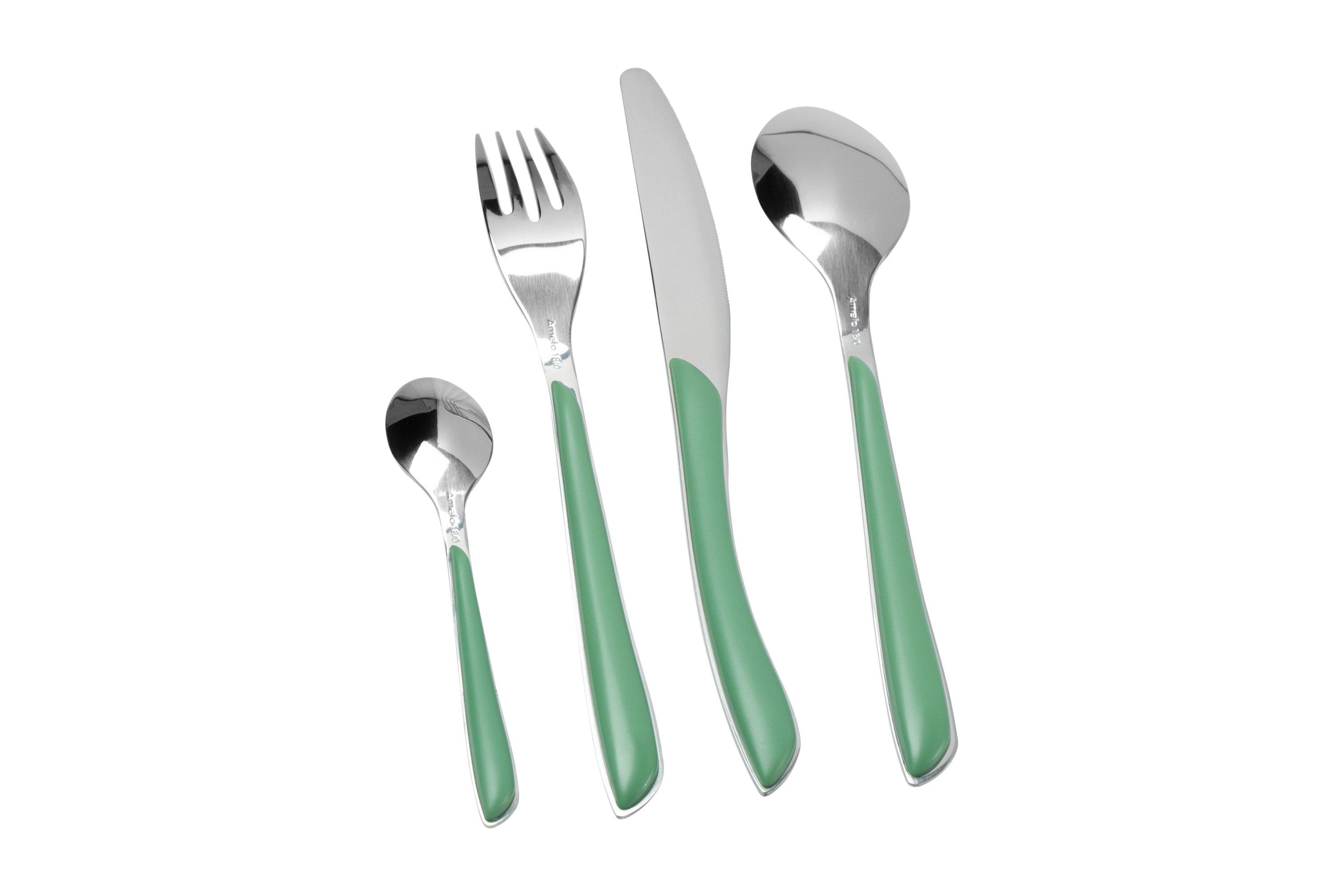 Amefa Eclat, Light Green 2294 juego de cubiertos de 24 piezas | Compras ...