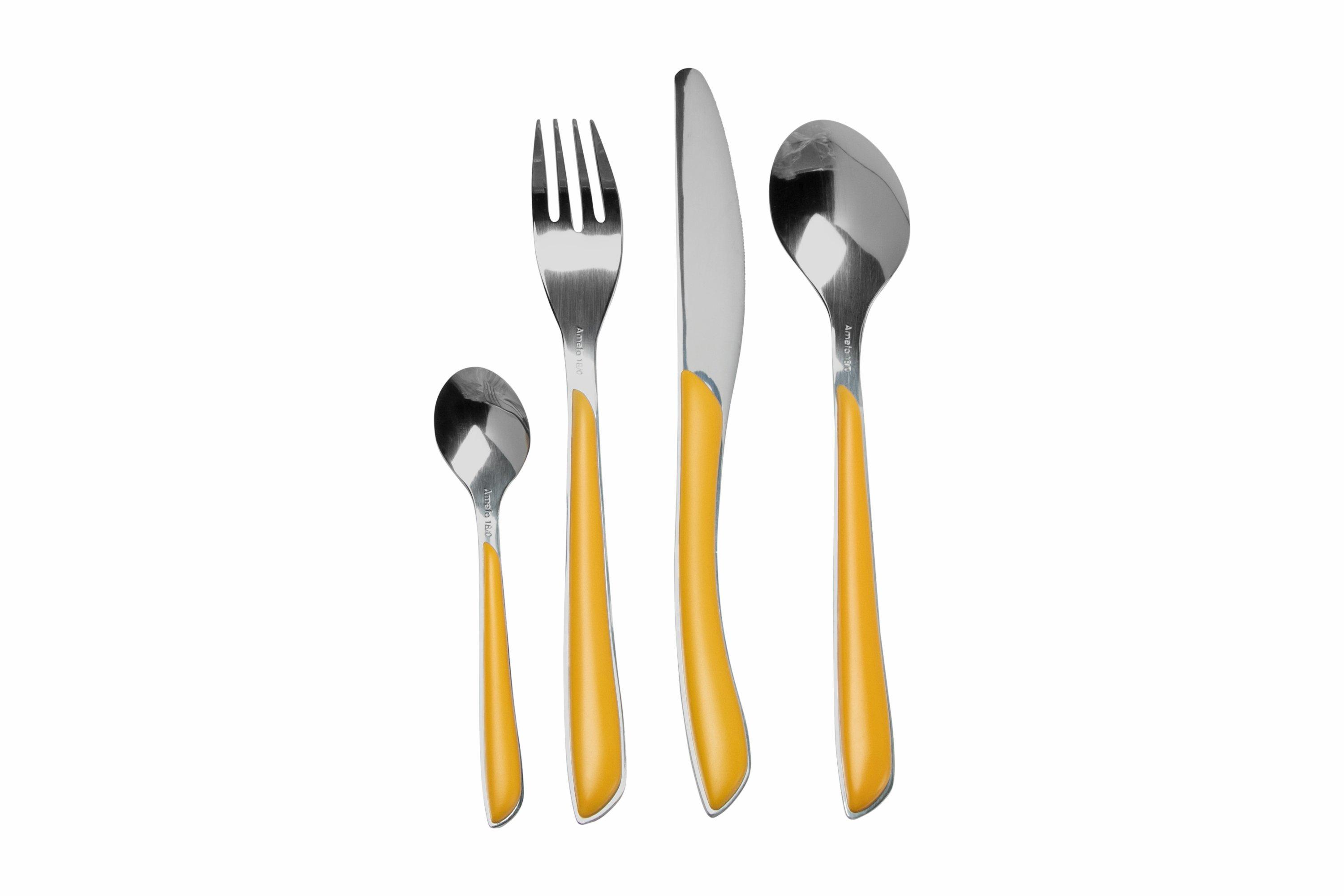 Amefa Eclat, Mustard Yellow 2294 cutlery set 24-piece | Advantageously ...