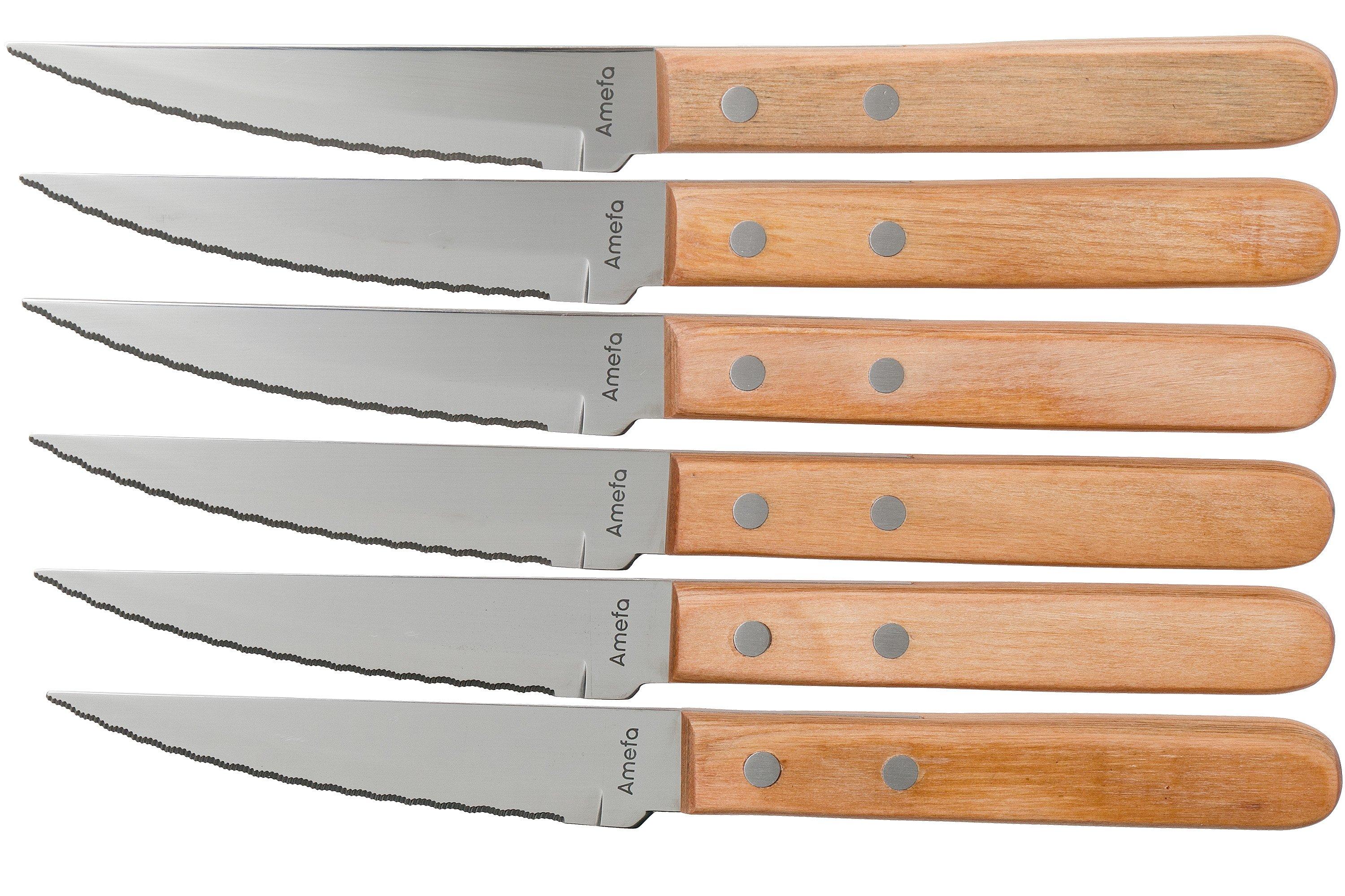 Amefa Pizza 7000 six steak knives | Advantageously shopping at ...