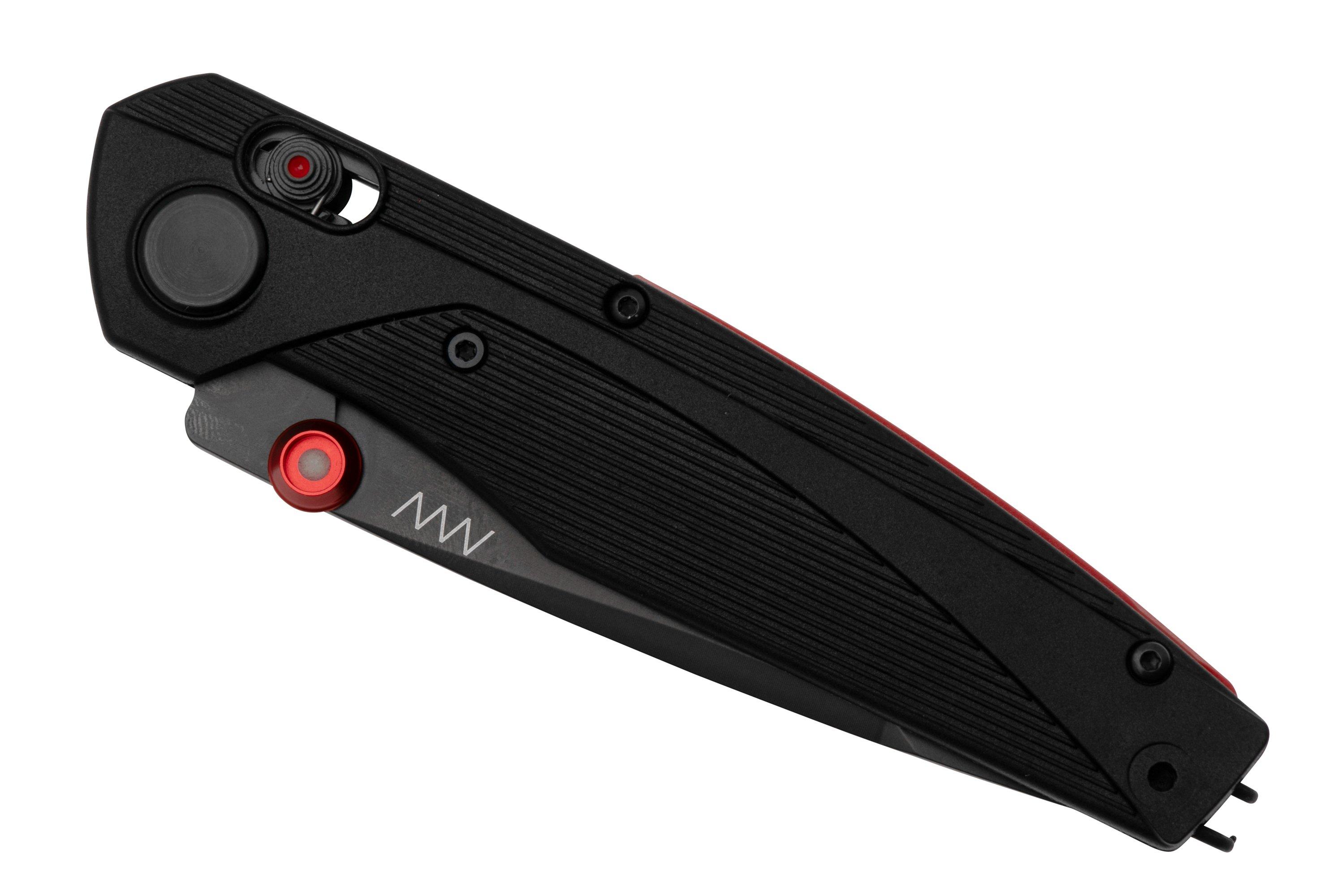 ANV Knives A100, Elmax, DLC, Alock, GRN Black ANVA100-016 pocket knife ...