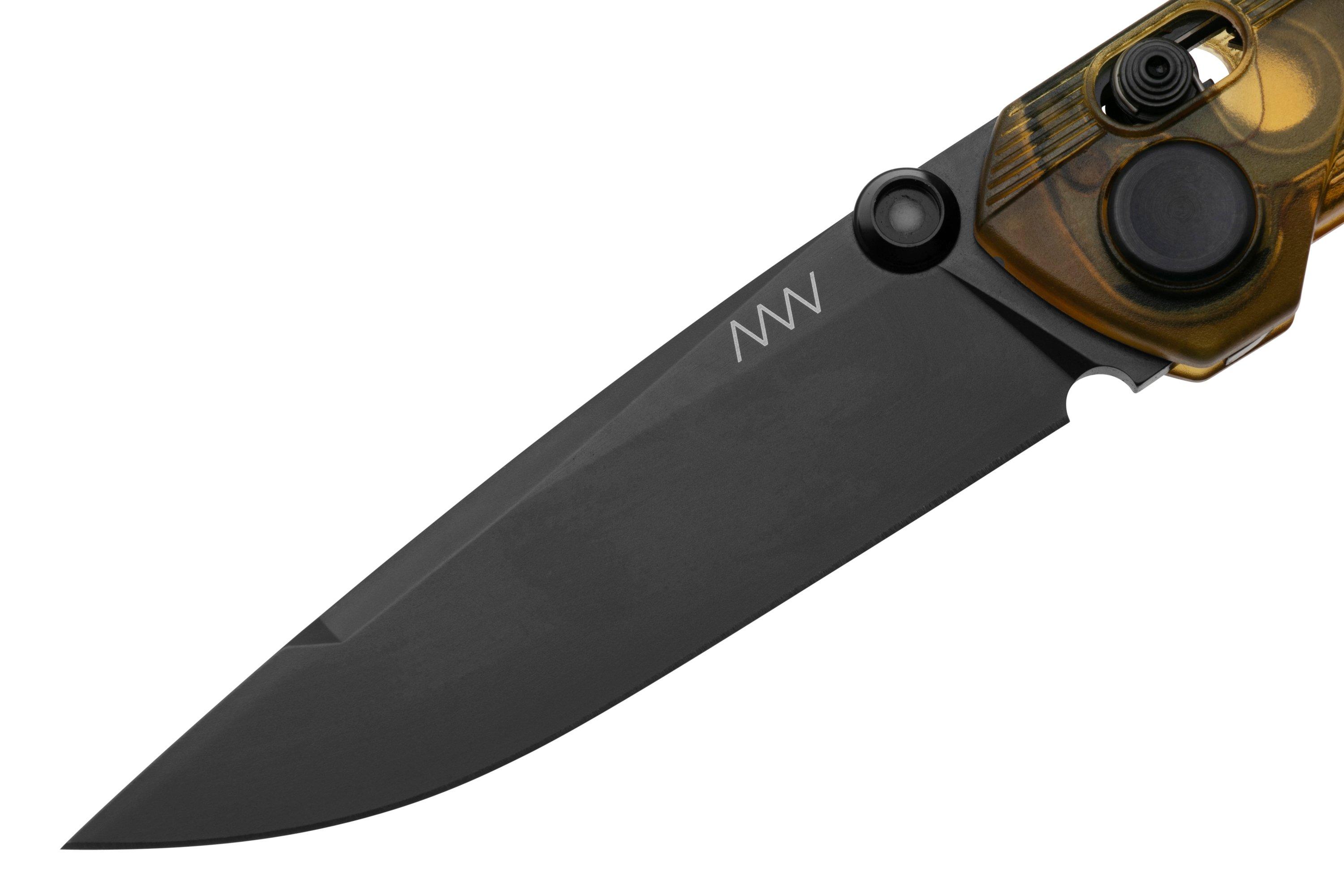 ANV Knives A100, BB, DLC, Yellow Natural Ultem, Alock, A100-026 ...
