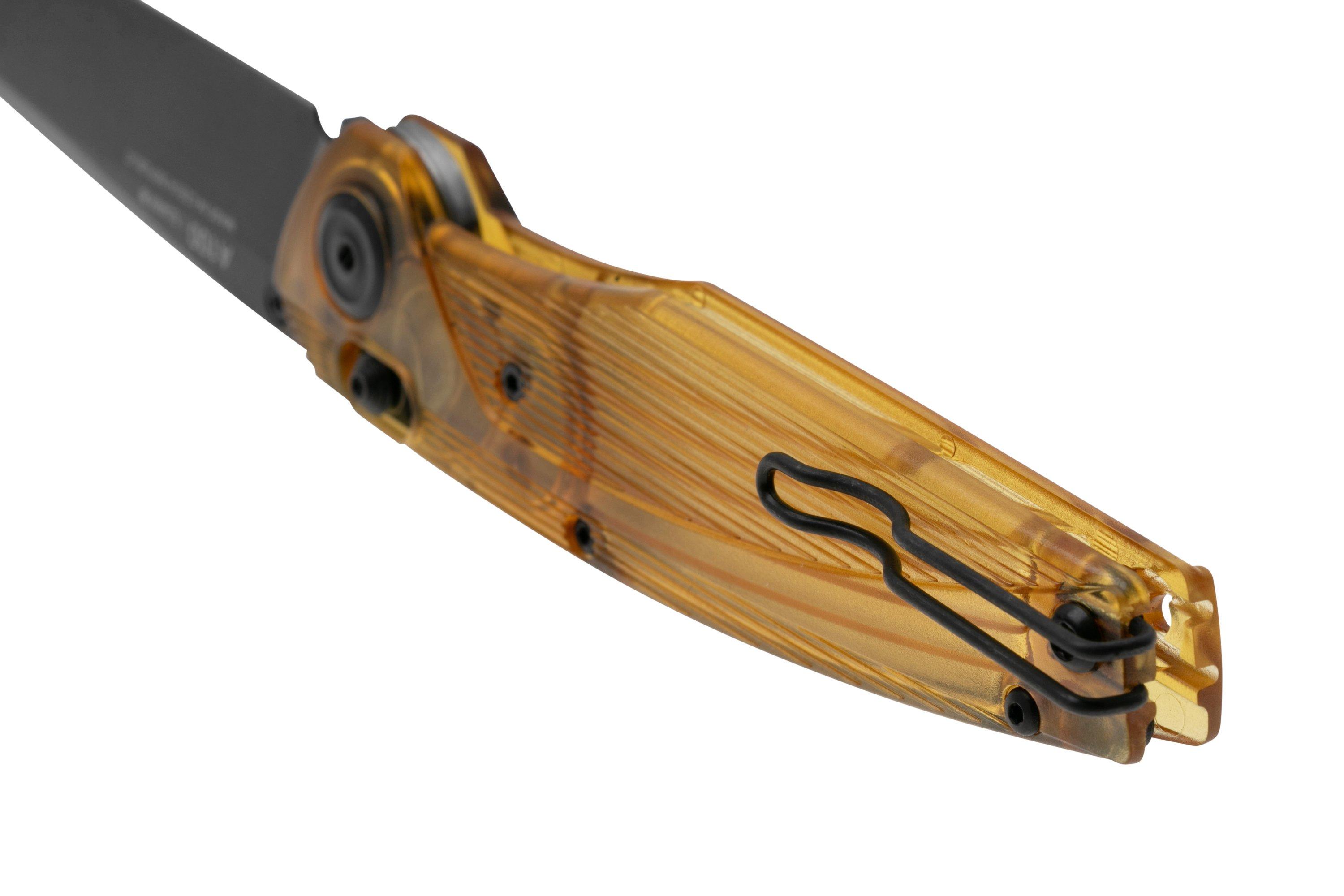 ANV Knives A100, BB, DLC, Yellow Natural Ultem, Alock, A100-026 ...
