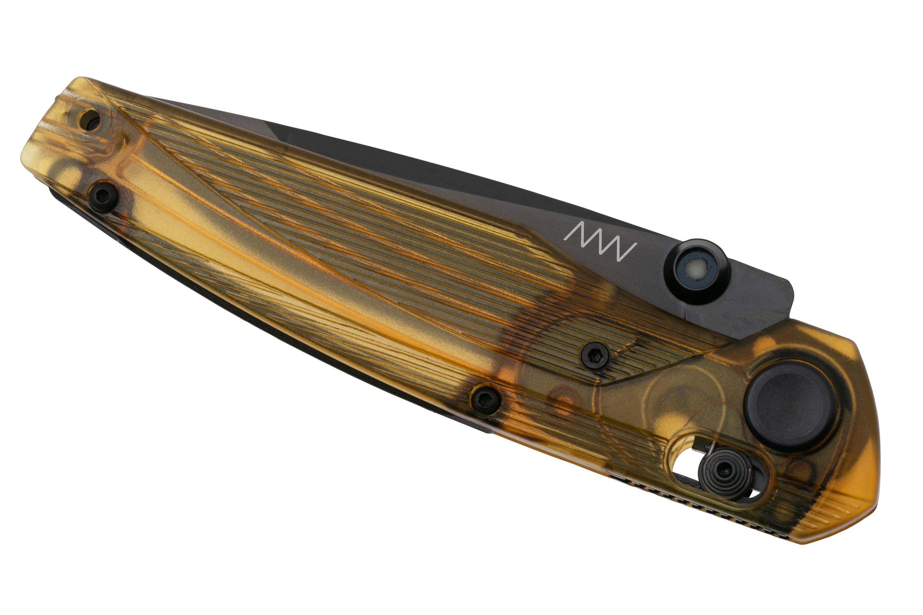 ANV Knives A100, BB, DLC, Yellow Natural Ultem, Alock, A100-026 ...