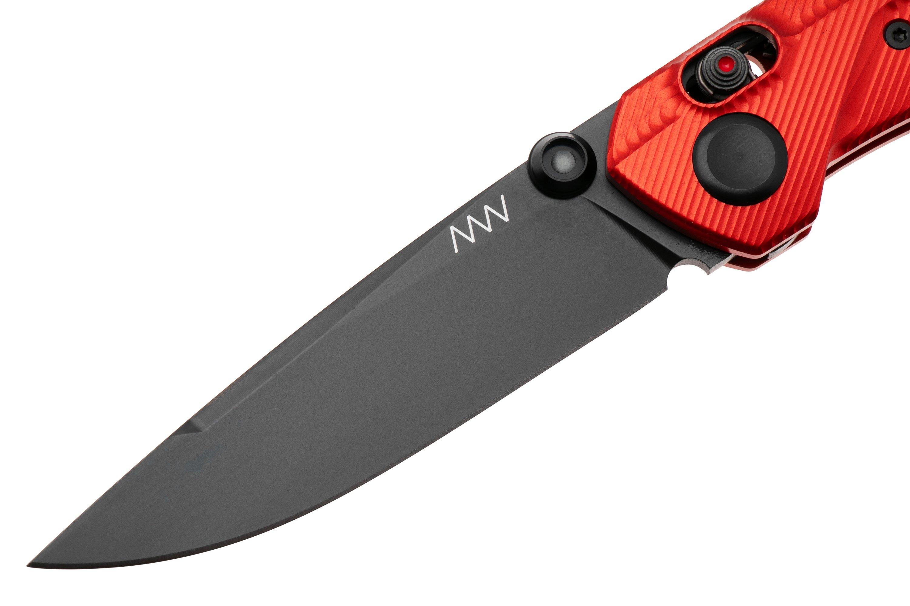ANV A100 BB, A100-032 Black DLC Elmax, Red Aluminum, navalha | Compras ...