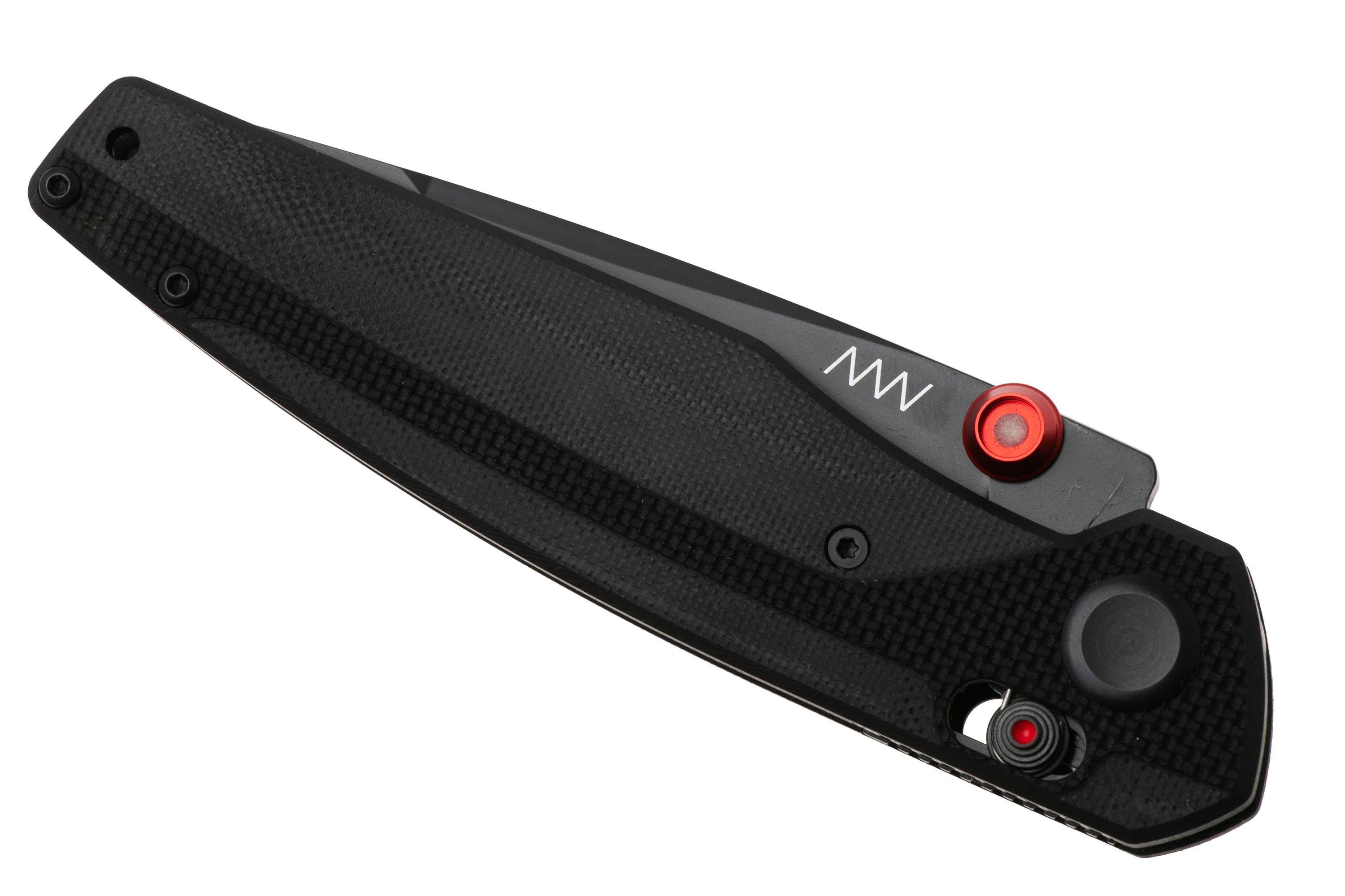 ANV A200BB, DLC Elmax, Black G10, pocket knife | Advantageously ...
