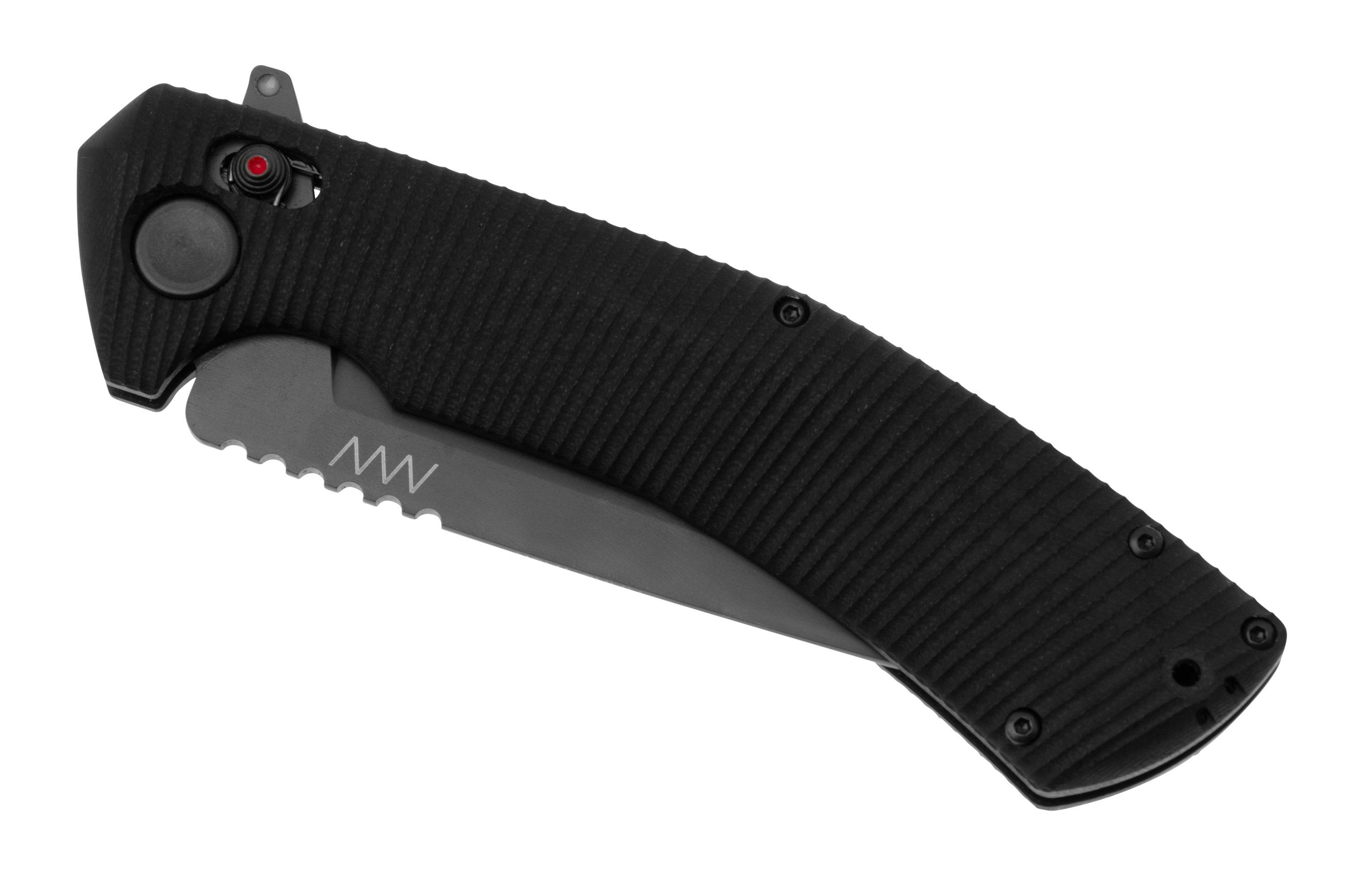 ANV A400 A400-001 DLC Sleipner, Black G10, pocket knife ...