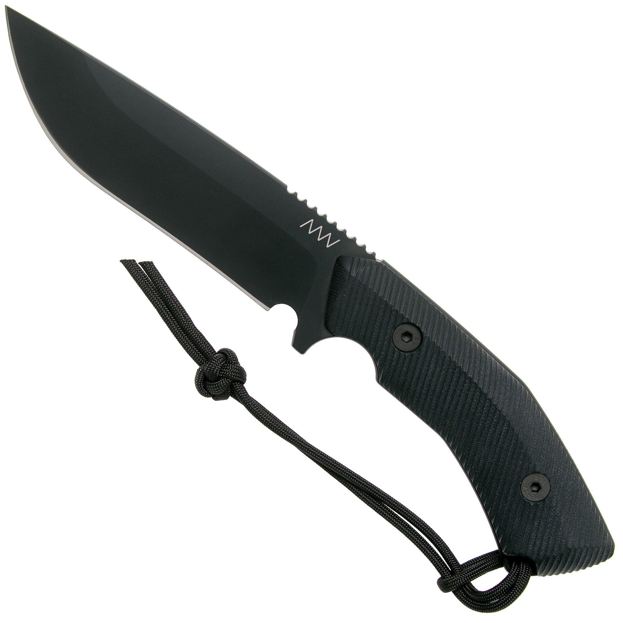 ANV M200 HT Hardtask DLC Sleipner, M200-001, Black Kydex Sheath ...
