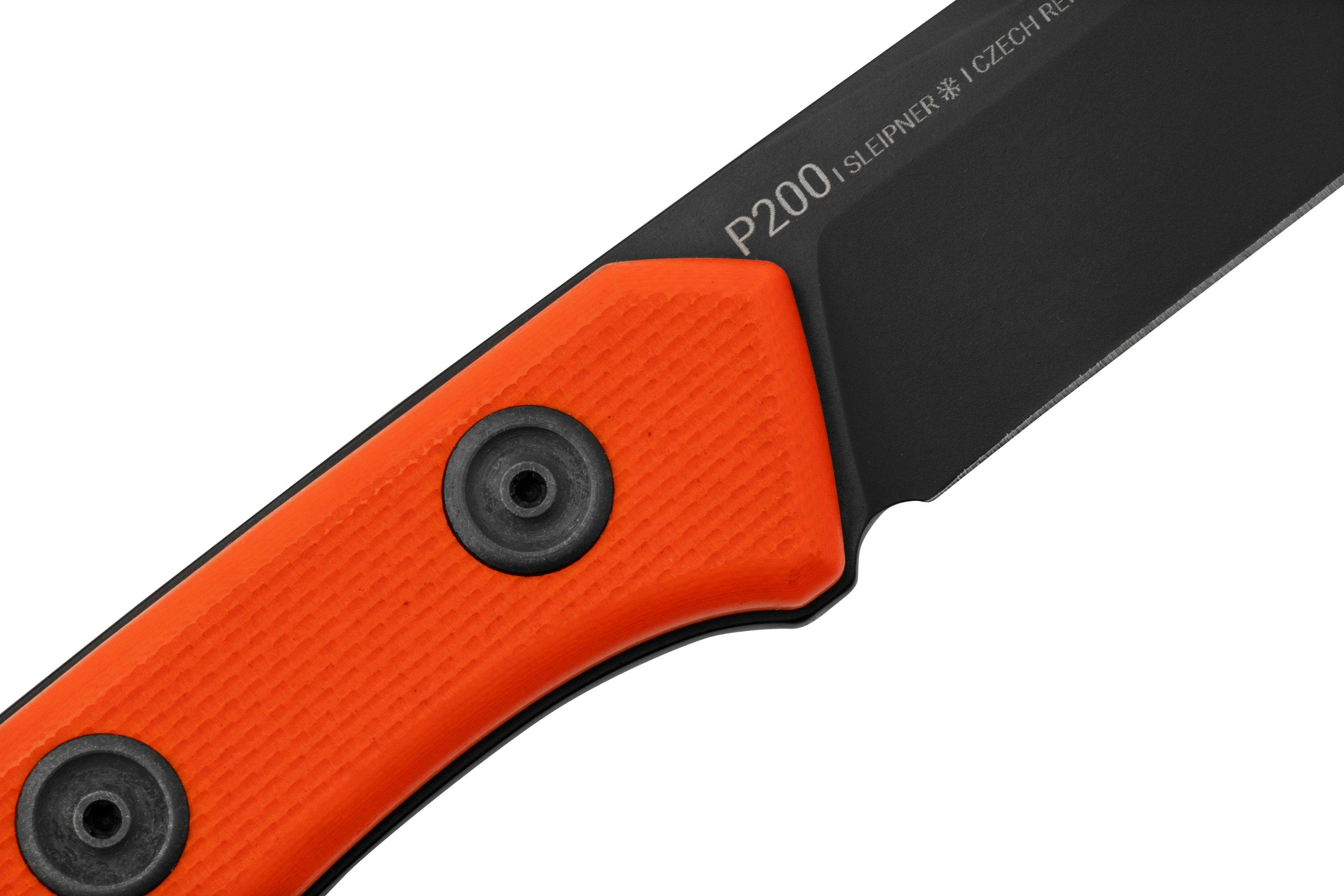 ANV P200, Sleipner, DLC, Orange G10, Kydex, P200-018, survival knife ...