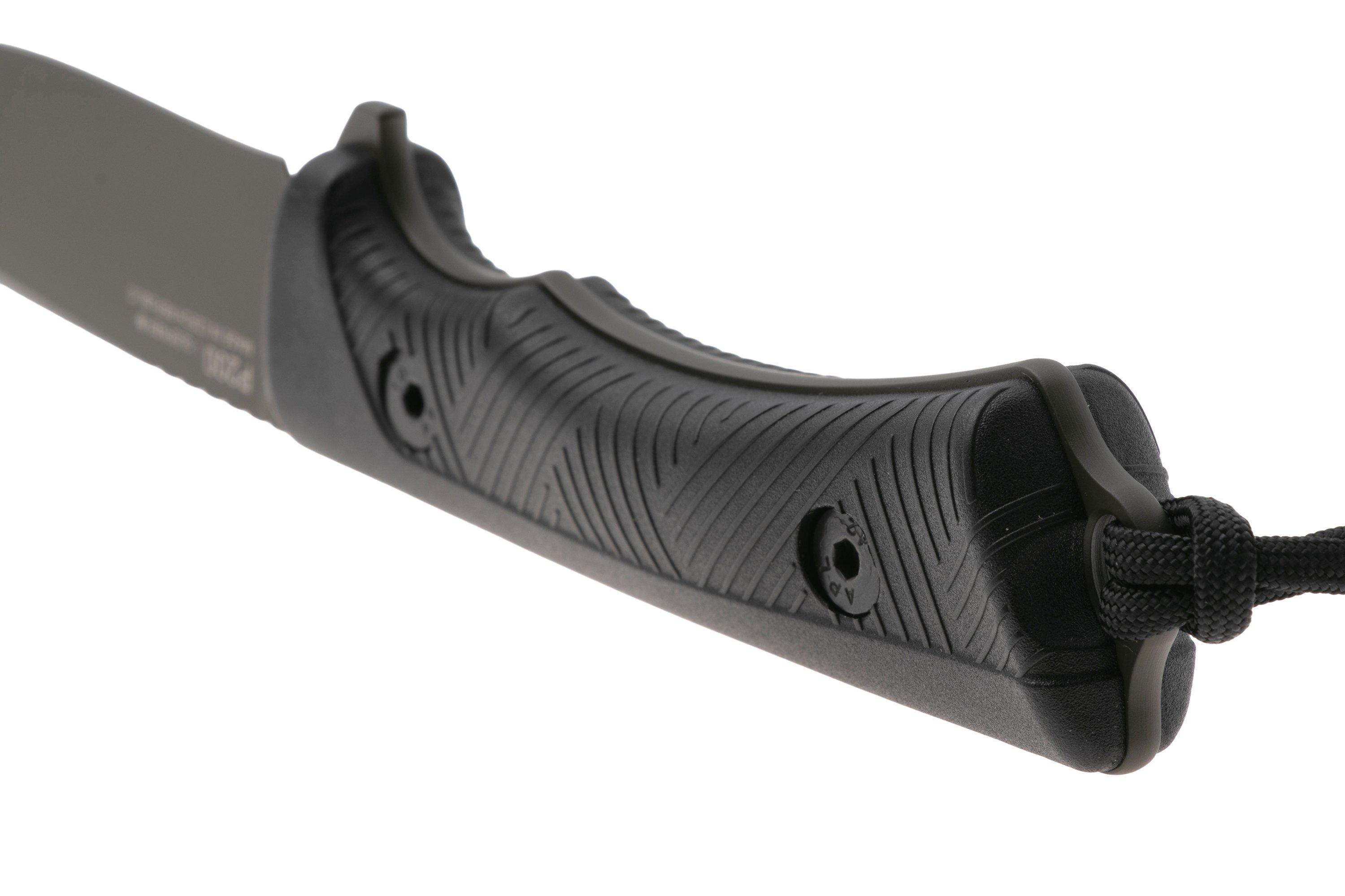 ANV P200, P200-049, Olive Cerakote Sleipner, Black GRNPU, survival knife | Advantageously ...