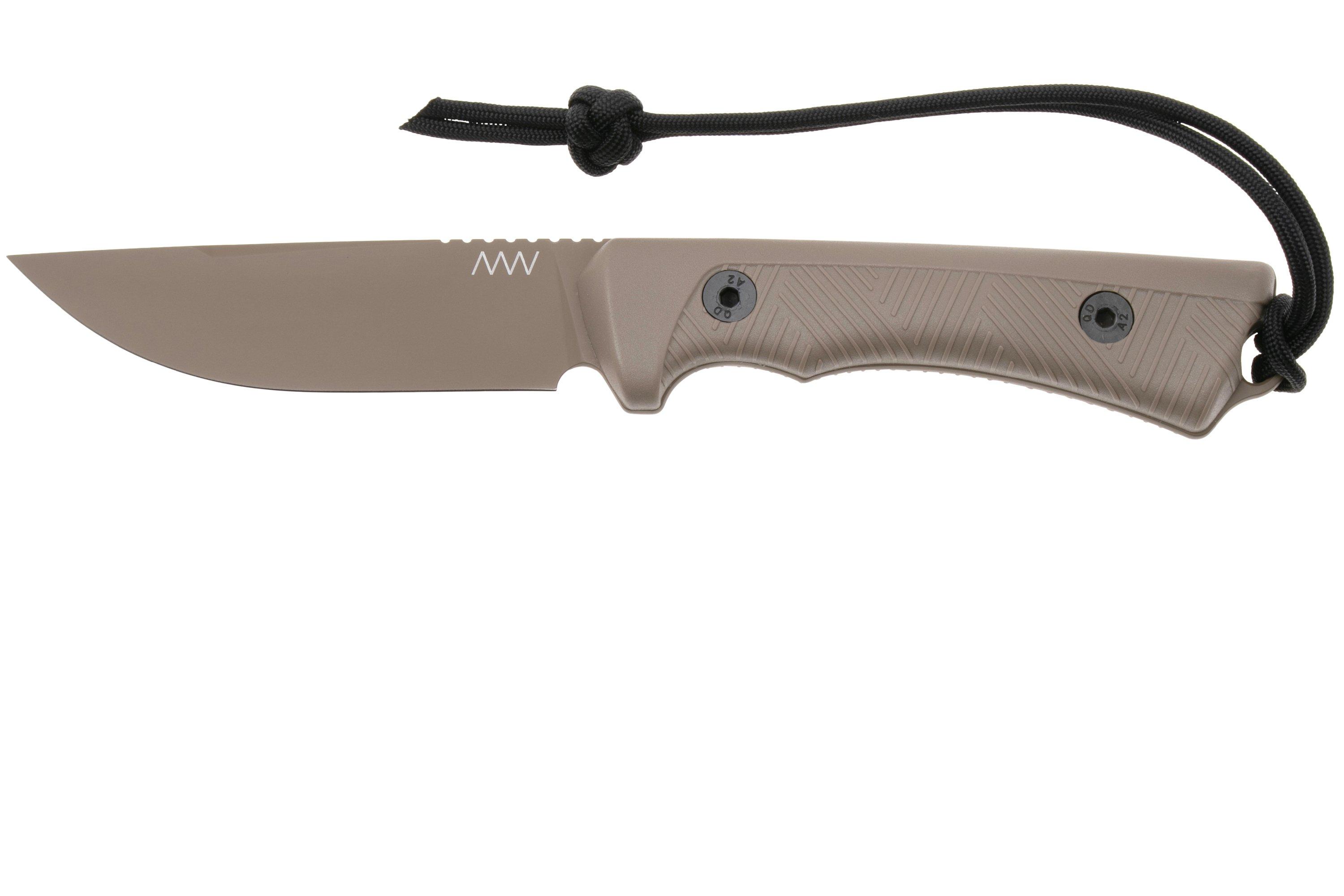 ANV P200, P200-054, Coyote Cerakote Sleipner, Coyote GRNPU, survival knife | Advantageously ...