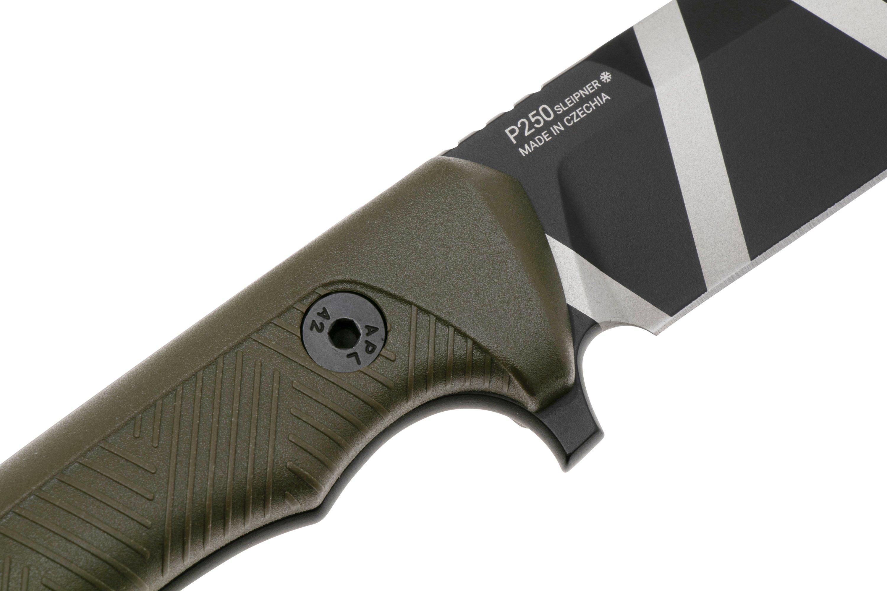 ANV P250-002 Cerakote Black Camo Sleipner, Olive GRNPU, Survivalmesser | Günstiger shoppen bei ...