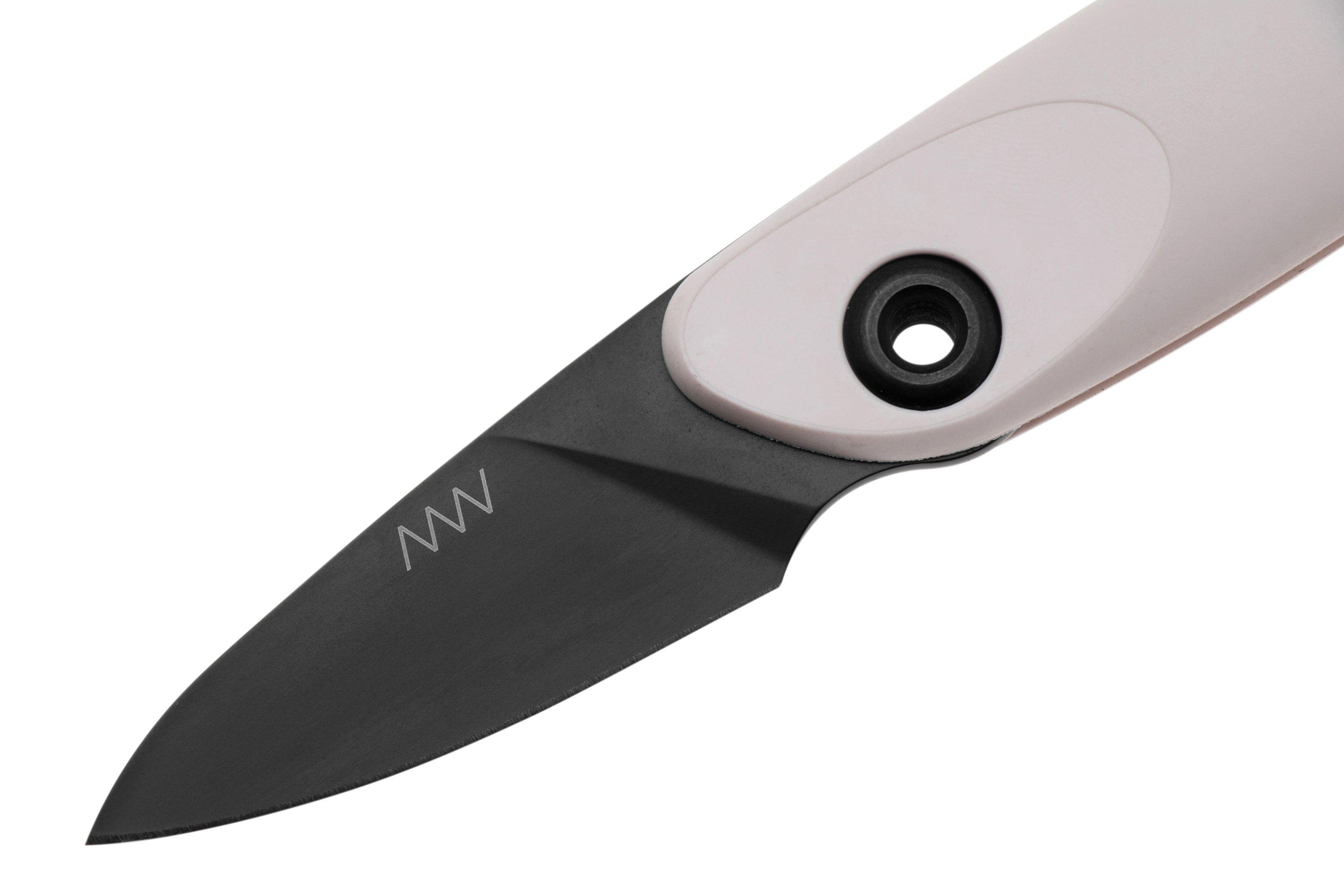 ANV Z070 BB Z070-004 DLC Sleipner, Rosewhite GRNPU, pocket knife ...