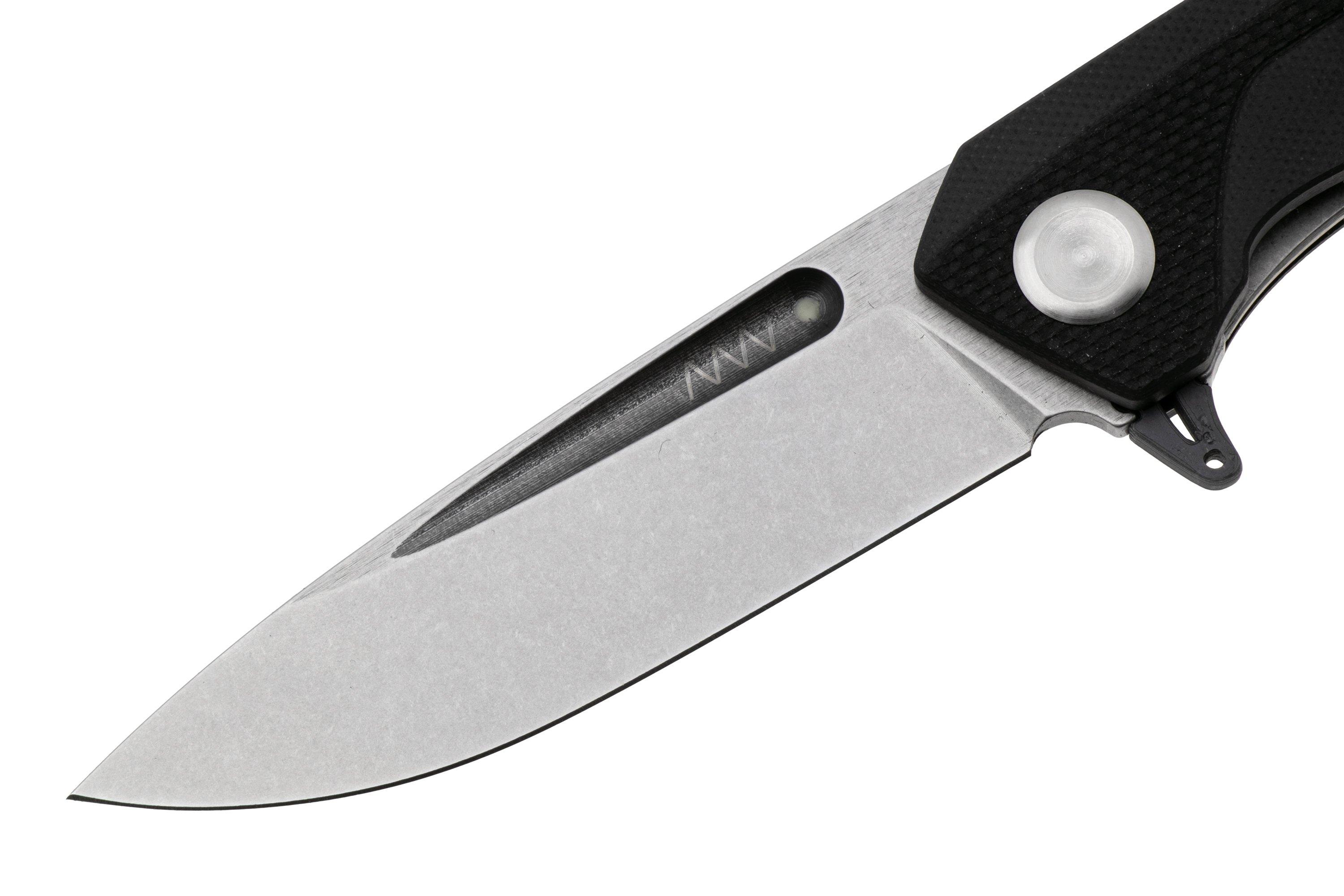 ANV Z200 PLUS-001, Stonewashed Sleipner, Black G10 navalha | Compras ...