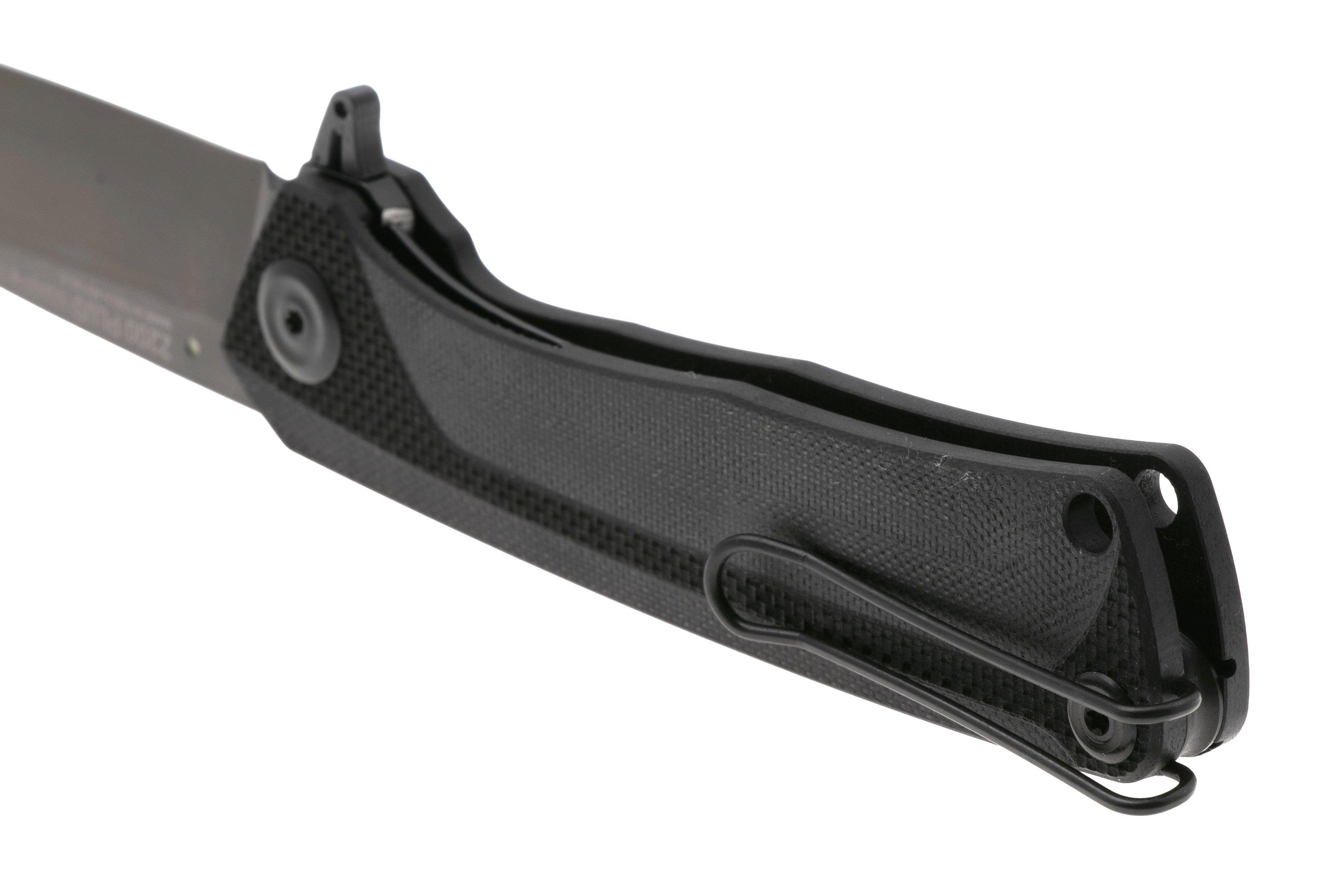 ANV Z200 PLUS-002, DLC Sleipner, Black G10 pocket knife ...