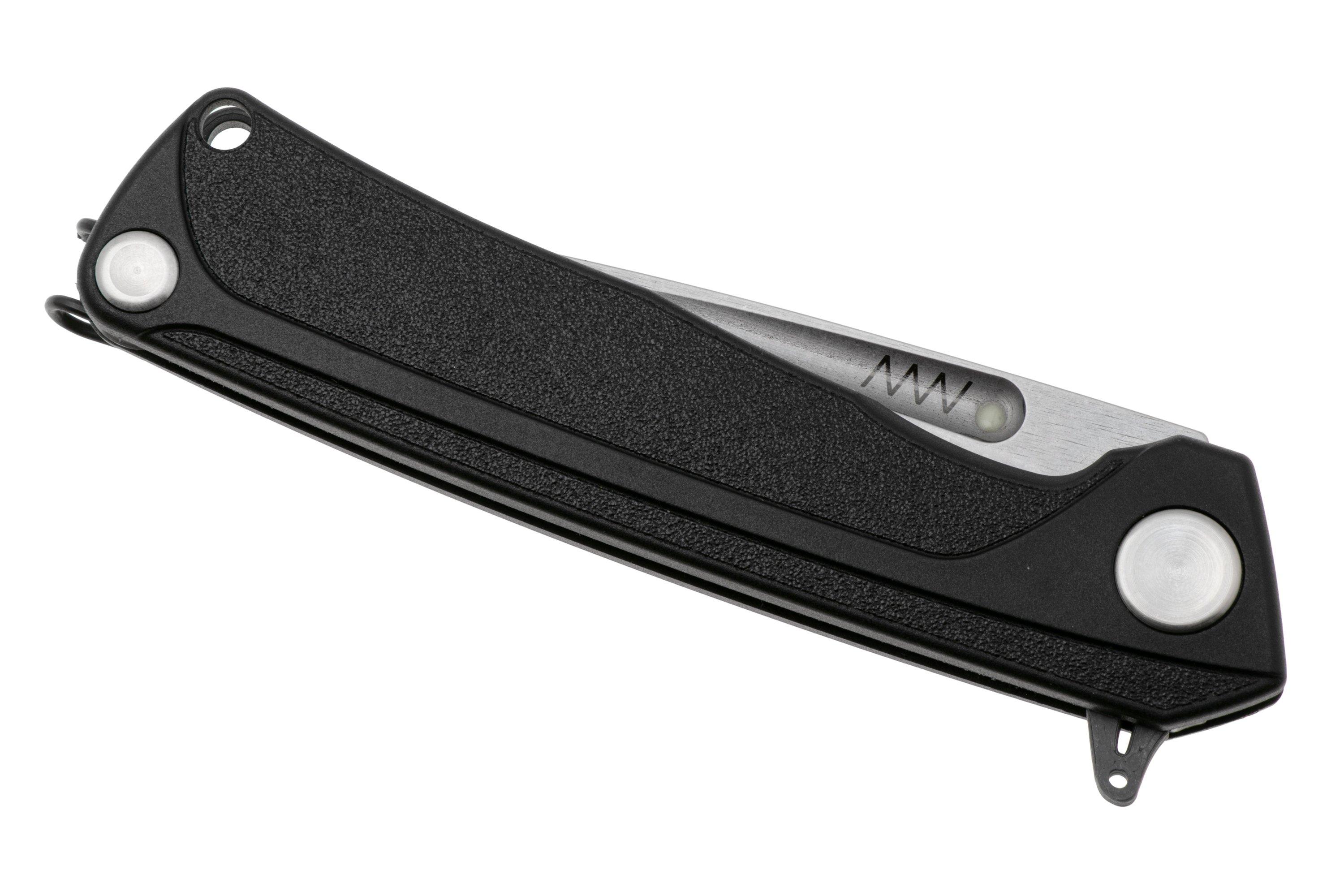 ANV Z200 PLUS-003, Stonewashed Sleipner, Black GRN pocket knife | Advantageously shopping at ...