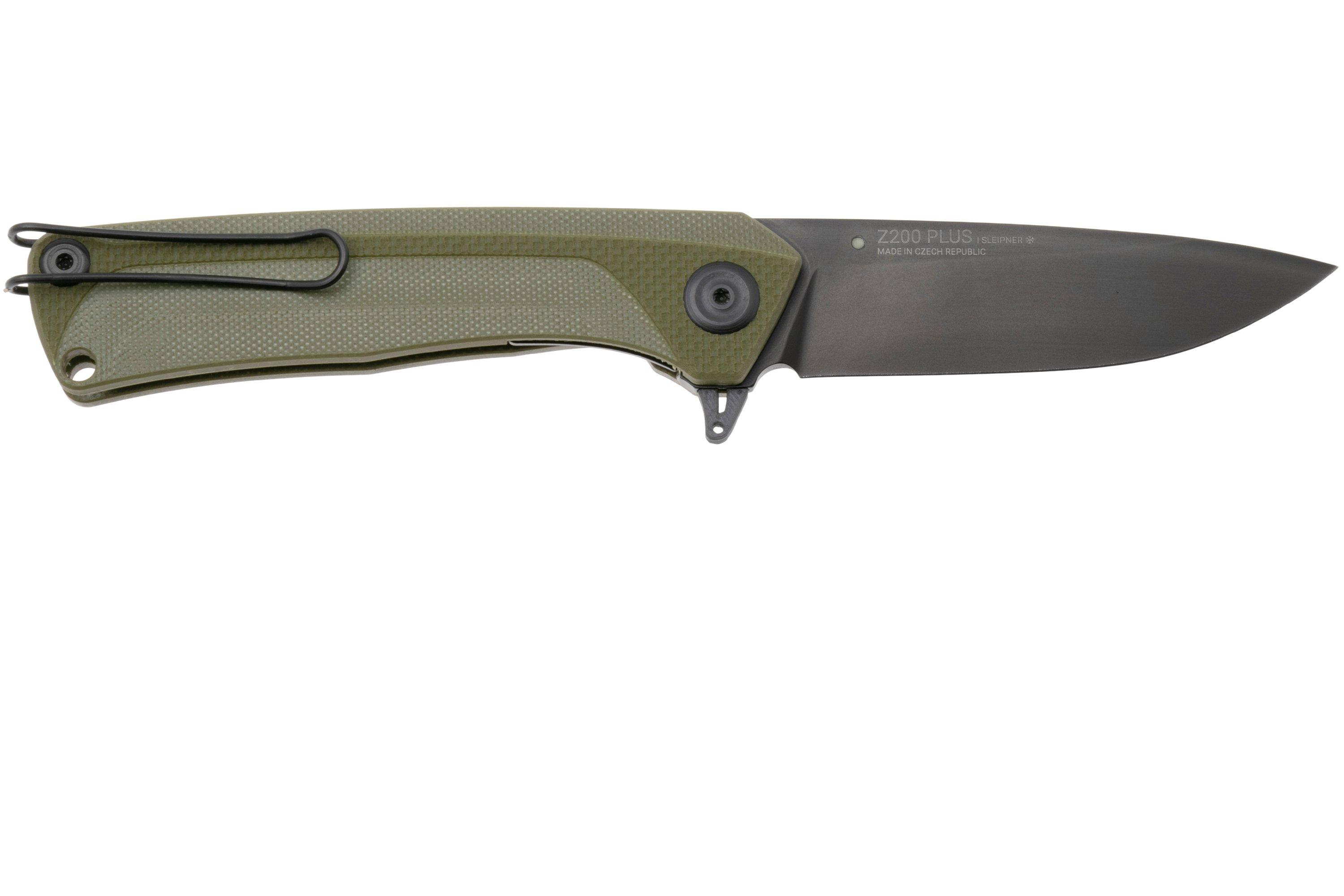 ANV Z200 PLUS-006, DLC Sleipner, Olive G10 Taschenmesser | Günstiger shoppen bei knivesandtools.de
