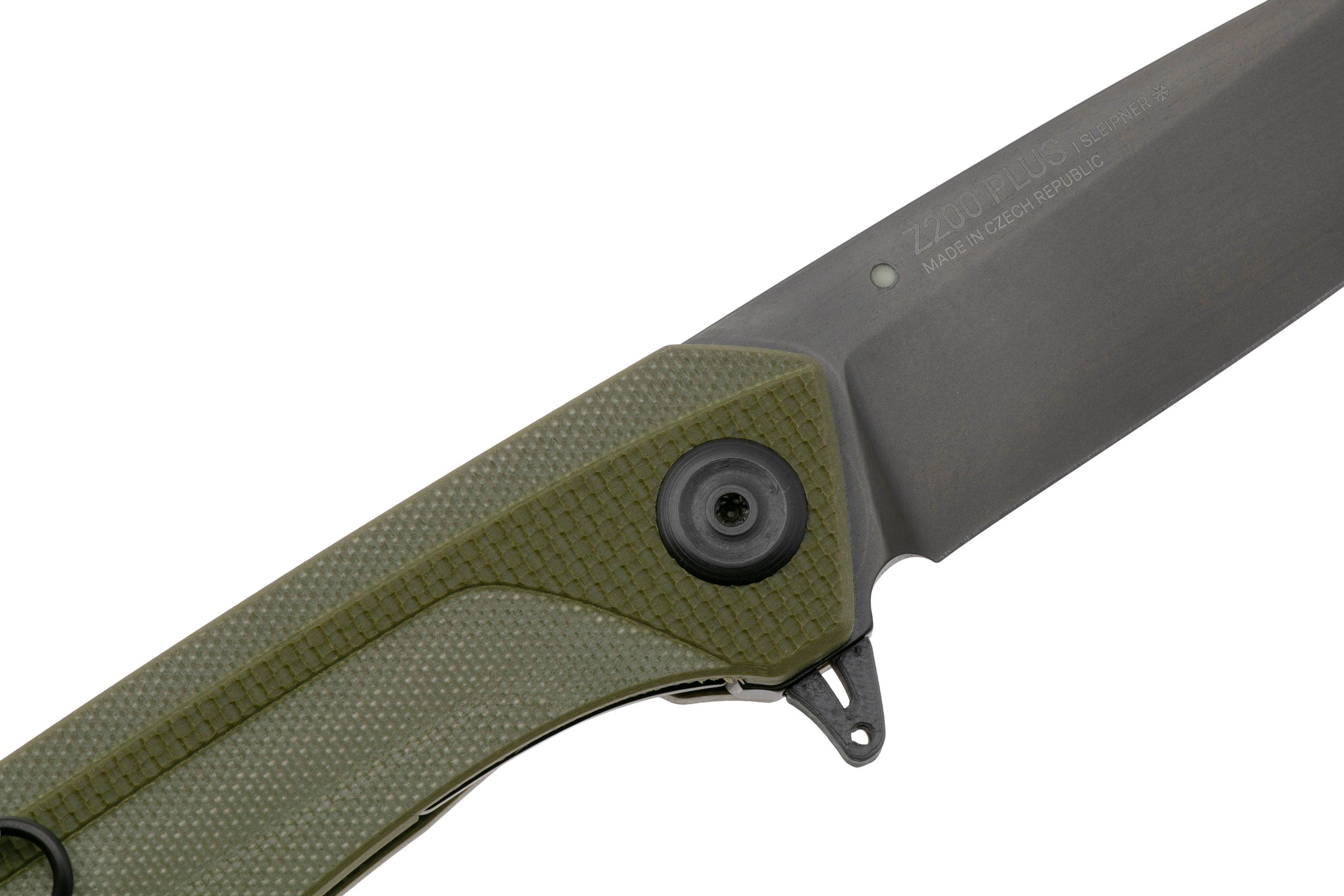ANV Z200 PLUS-006, DLC Sleipner, Olive G10 Taschenmesser | Günstiger shoppen bei knivesandtools.de