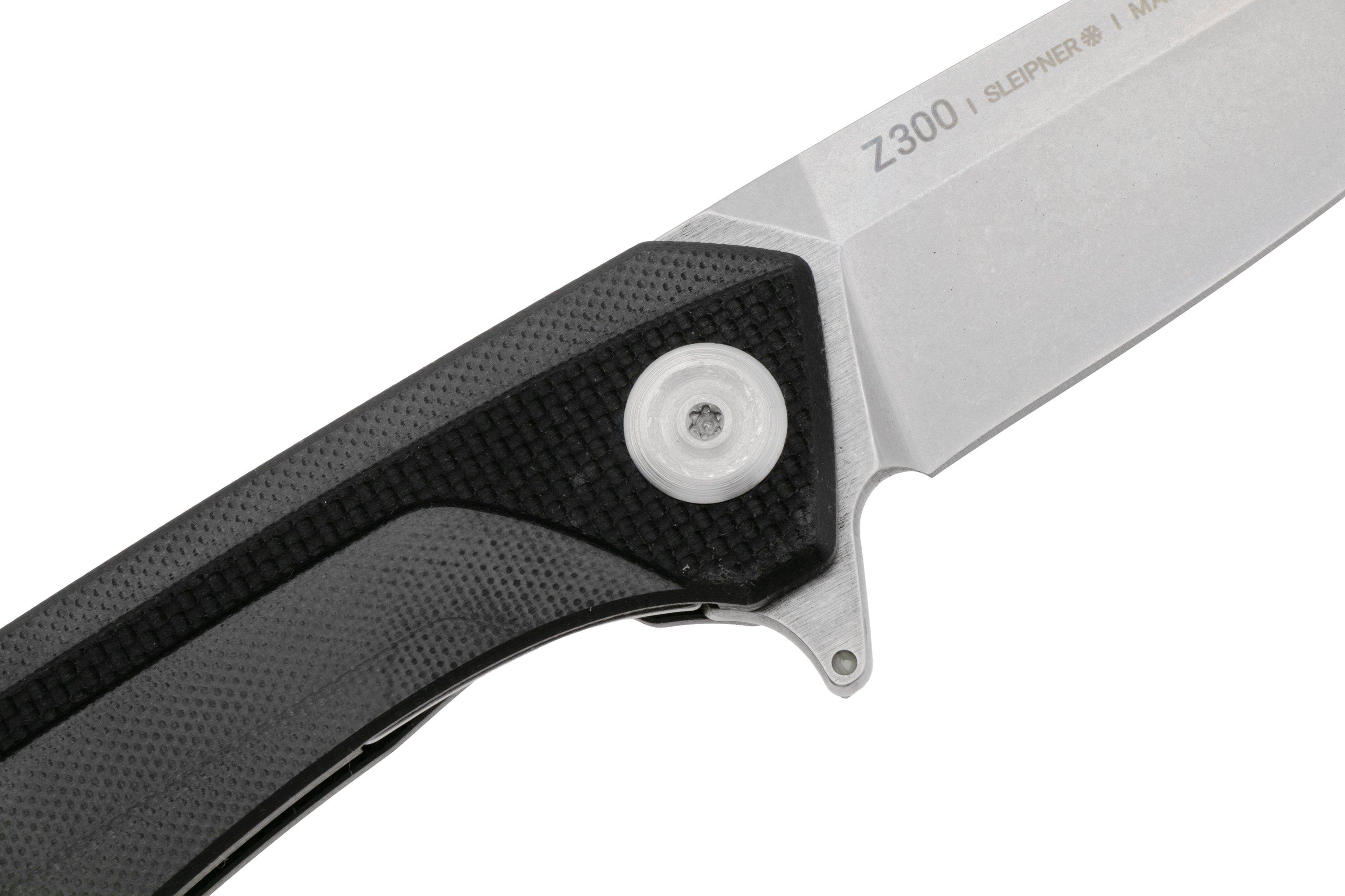 ANV Knives Z300-001, Stonewashed Sleipner, Black G10 zakmes | Voordelig ...