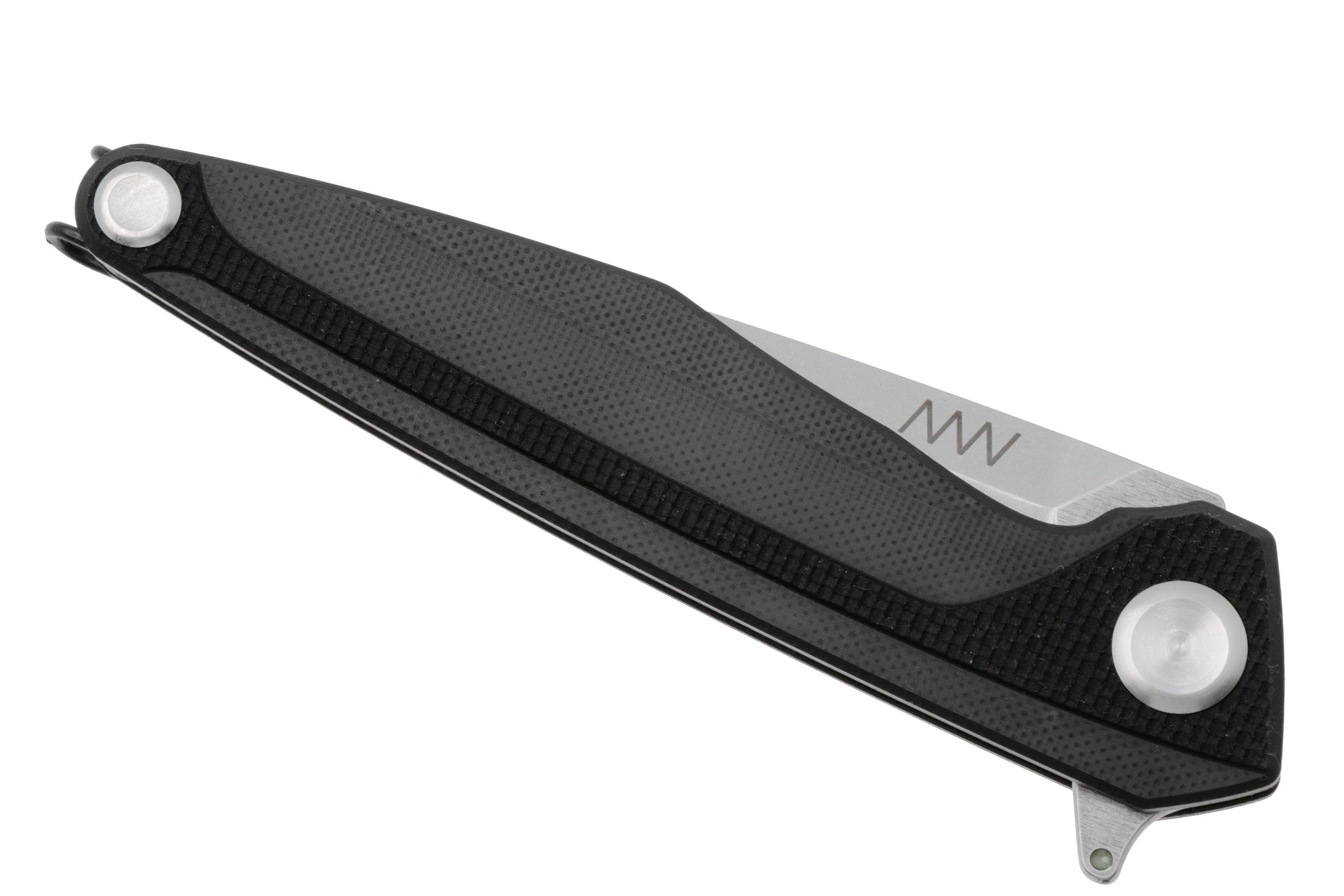 ANV Knives Z300-001, Stonewashed Sleipner, Black G10 navalha | Compras ...