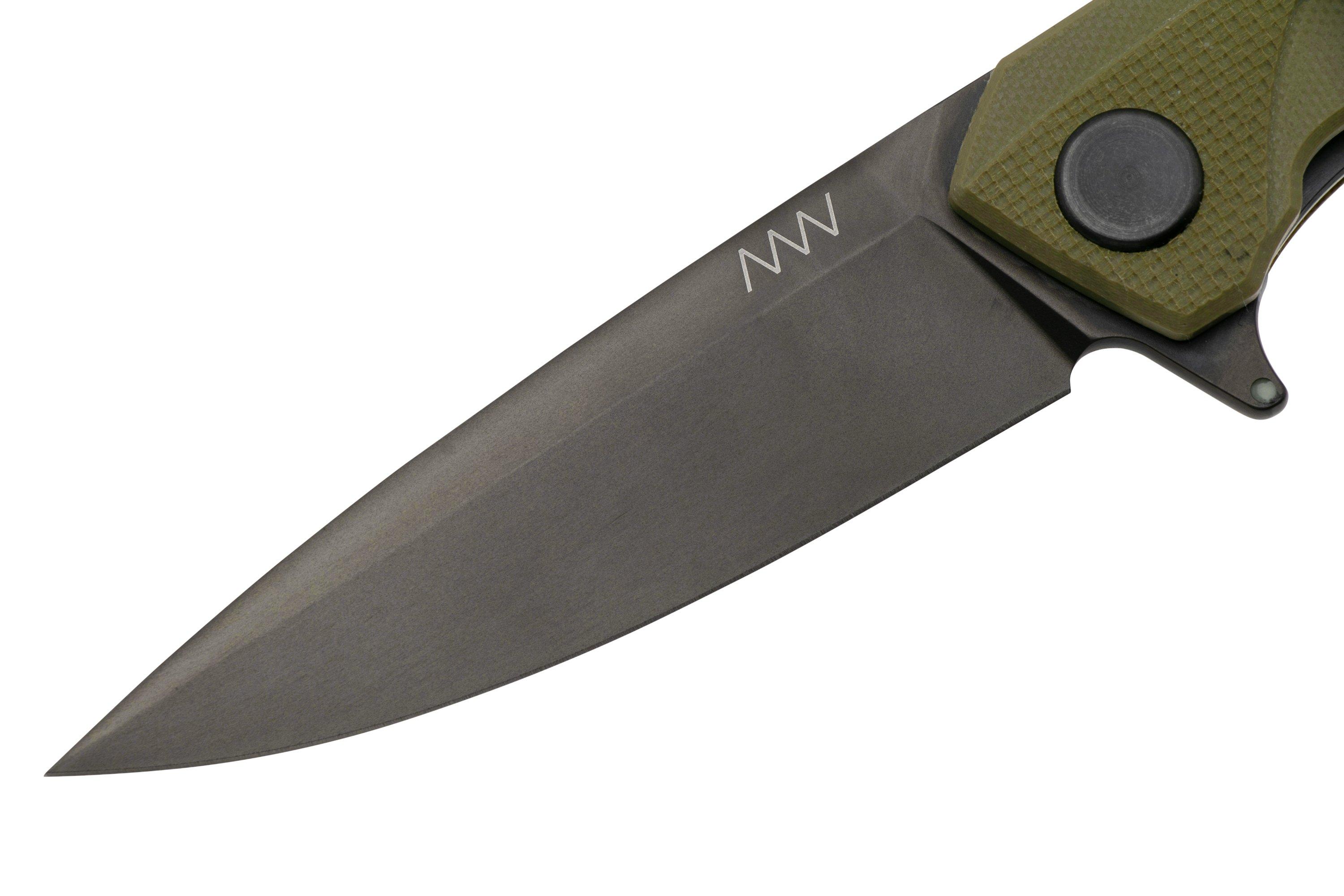 ANV Knives Z300BB, DLC Sleipner, Olive G10 navalha | Compras vantajosas ...