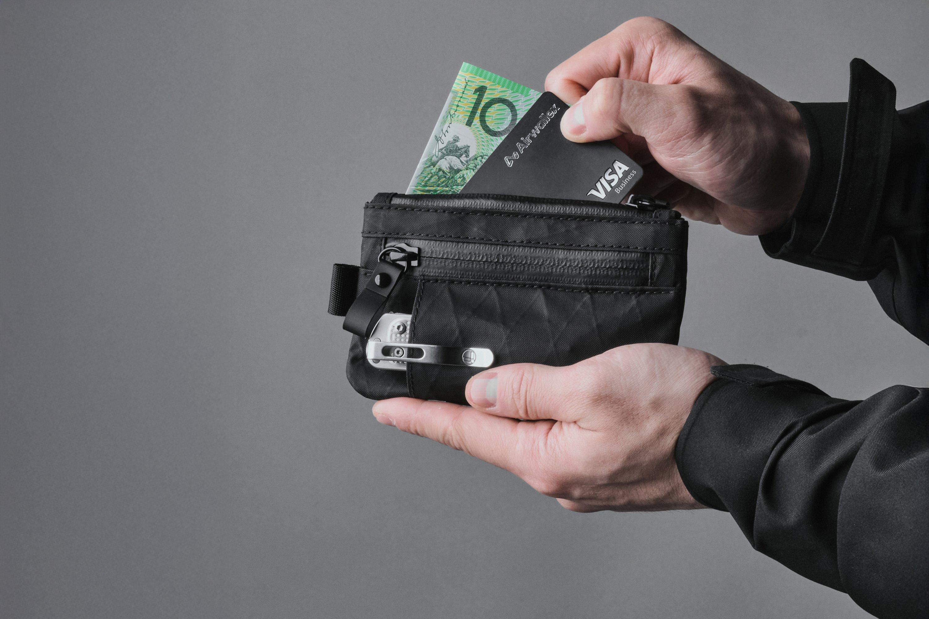 Alpaka Gear Zip Cardholder AD010340103 Black, X-Pac VX21, cartera y ...