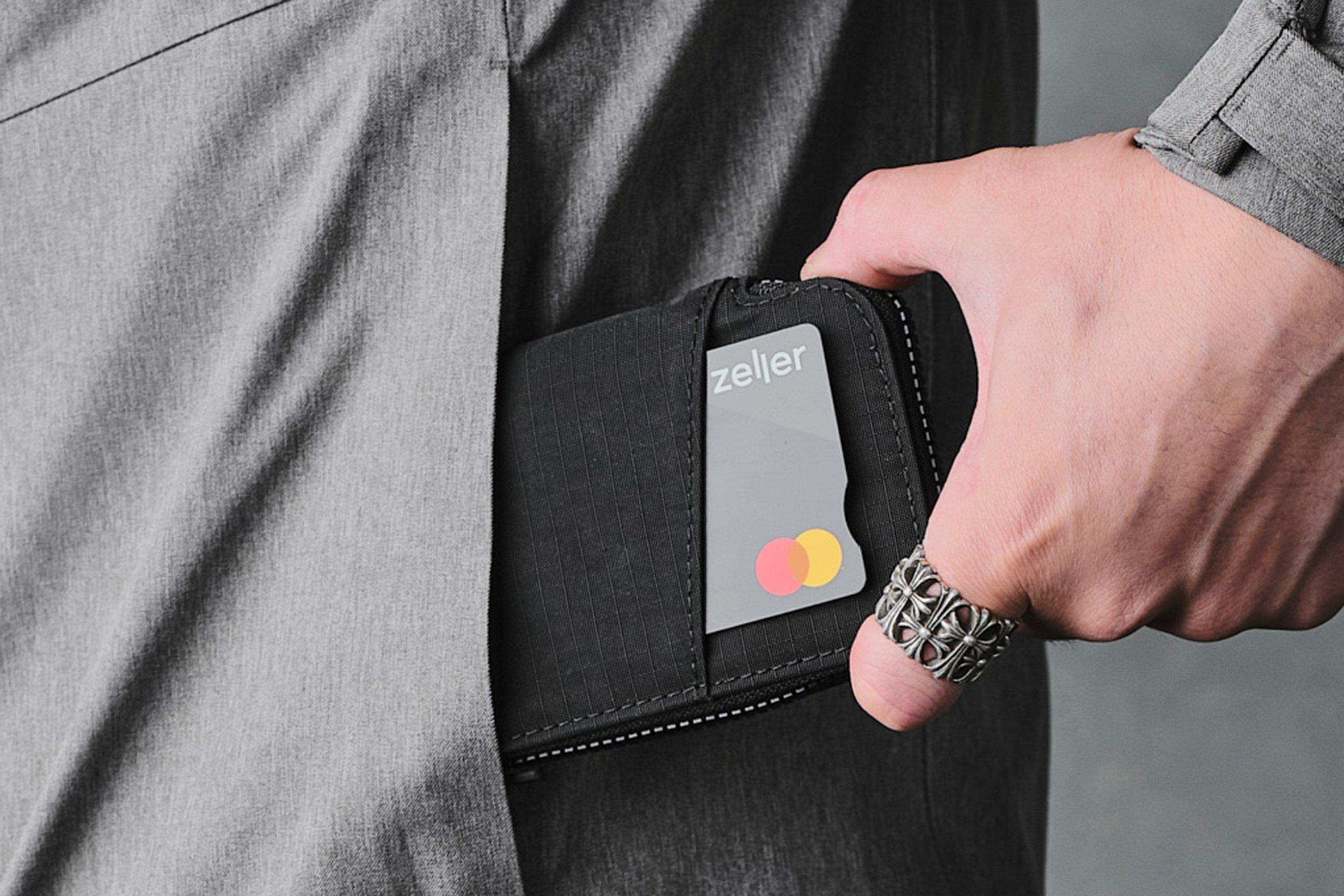 Alpaka Gear Zip Card Pouch AD010570118 Black, Axoflux 210D, card holder ...