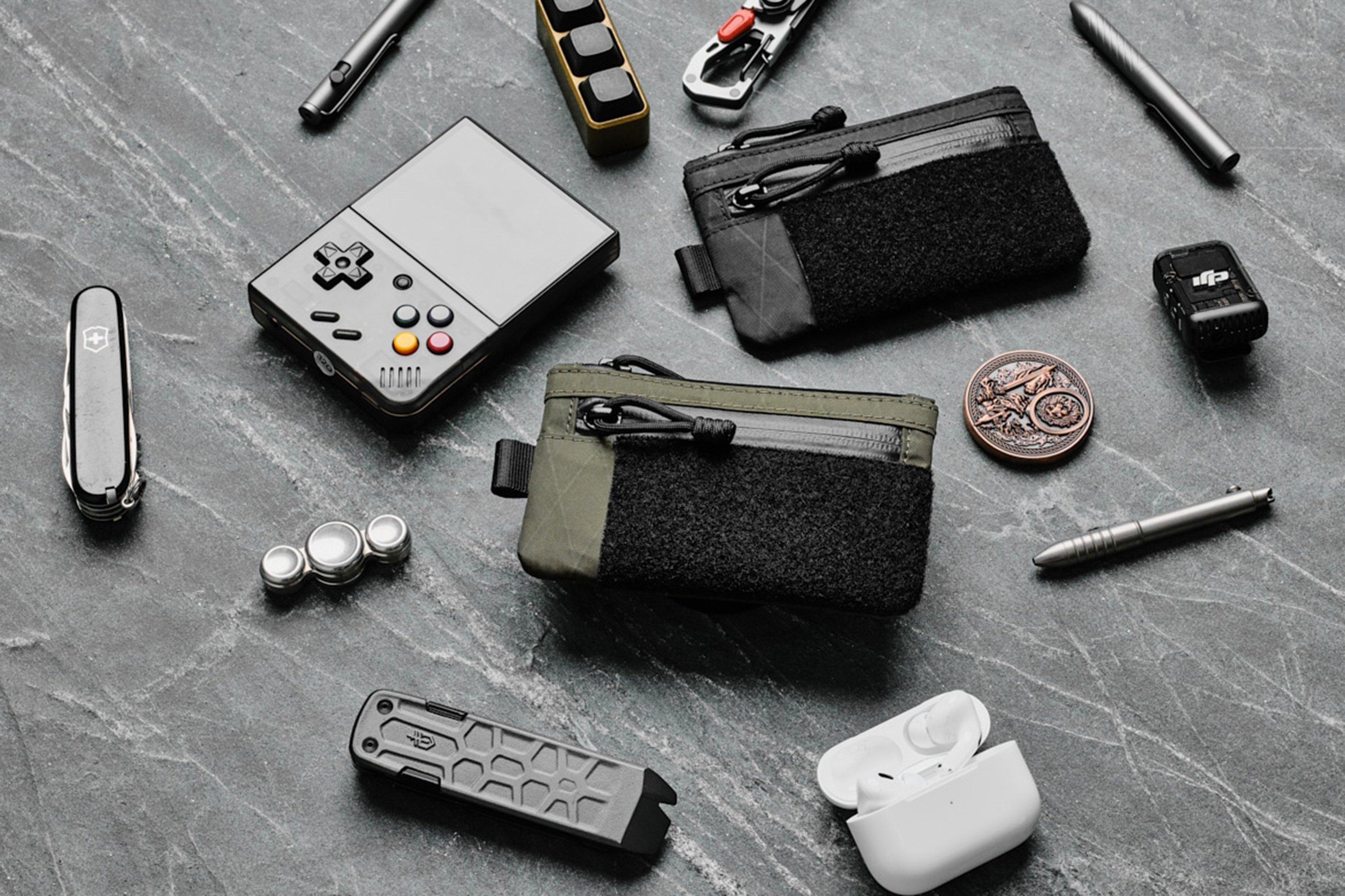 Alpaka Gear Zip Pouch Pro Hook & Loop AD010750103 Black, X-Pac VX21, wallet and EDC organizer ...