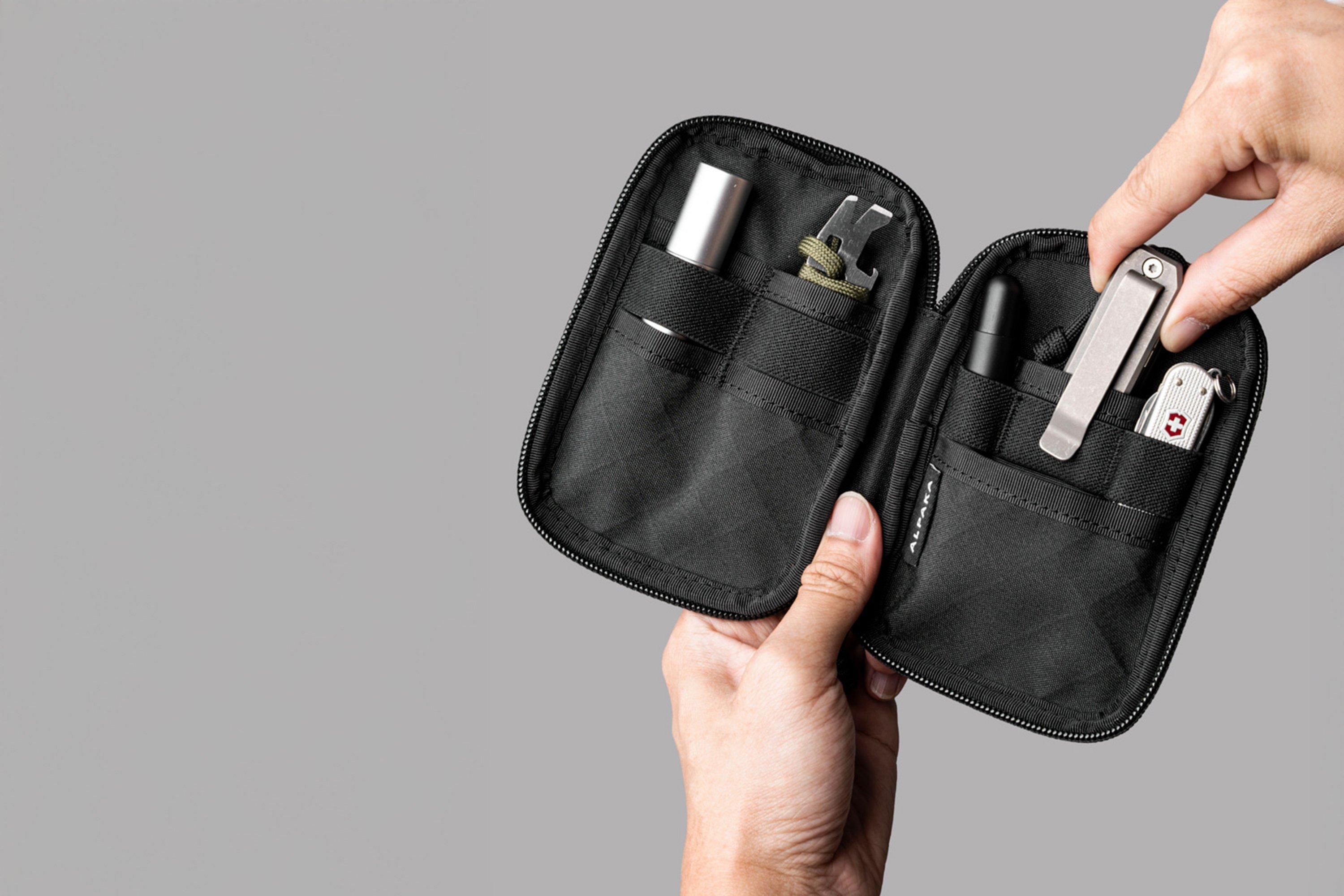 Alpaka Gear HUB Pouch Pro AD010760122 Black, Axogrid 300D, EDC pouch ...