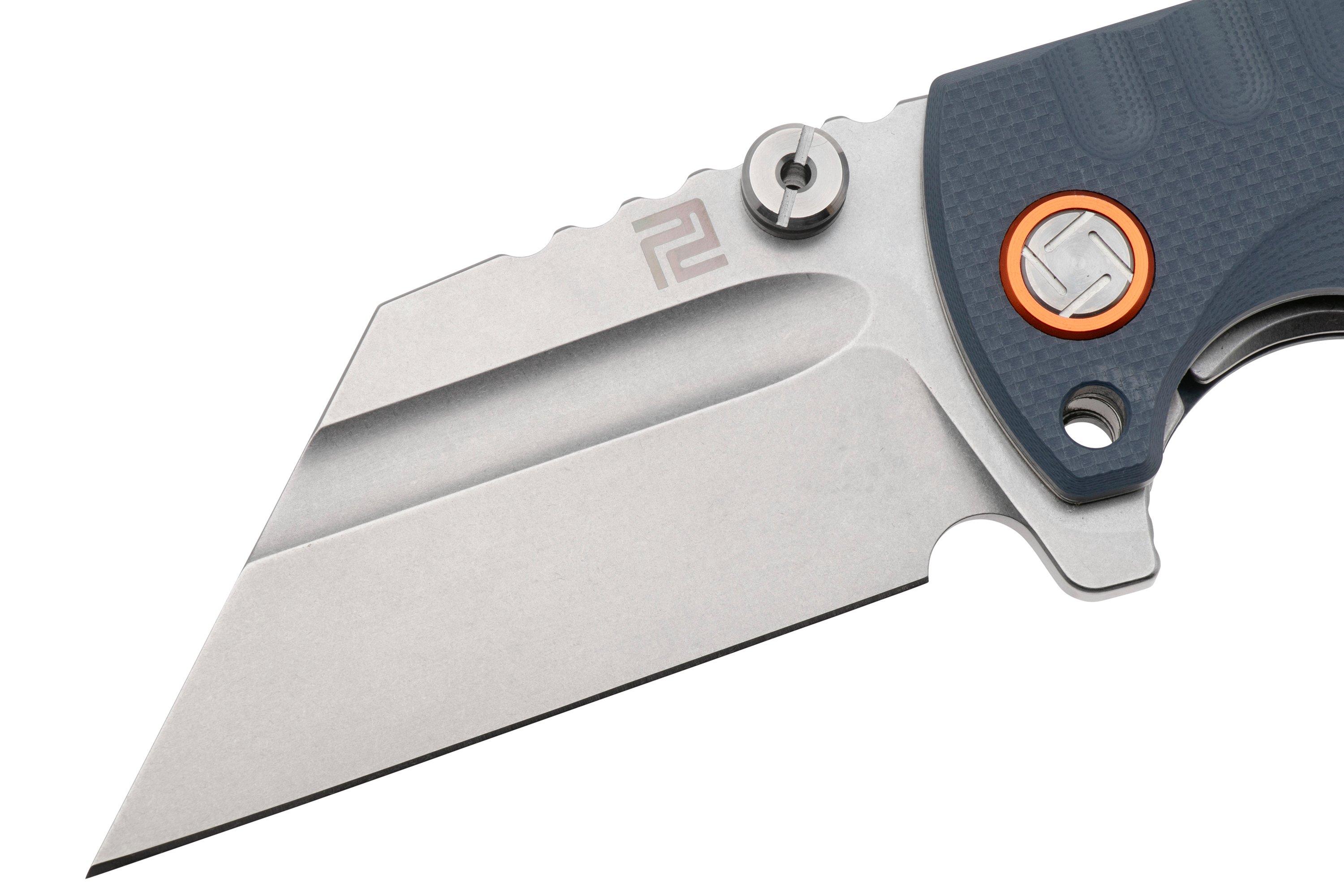 Artisan Cutlery Proponent 1820P-GYF, Stonewashed D2, Gray G10 pocket ...