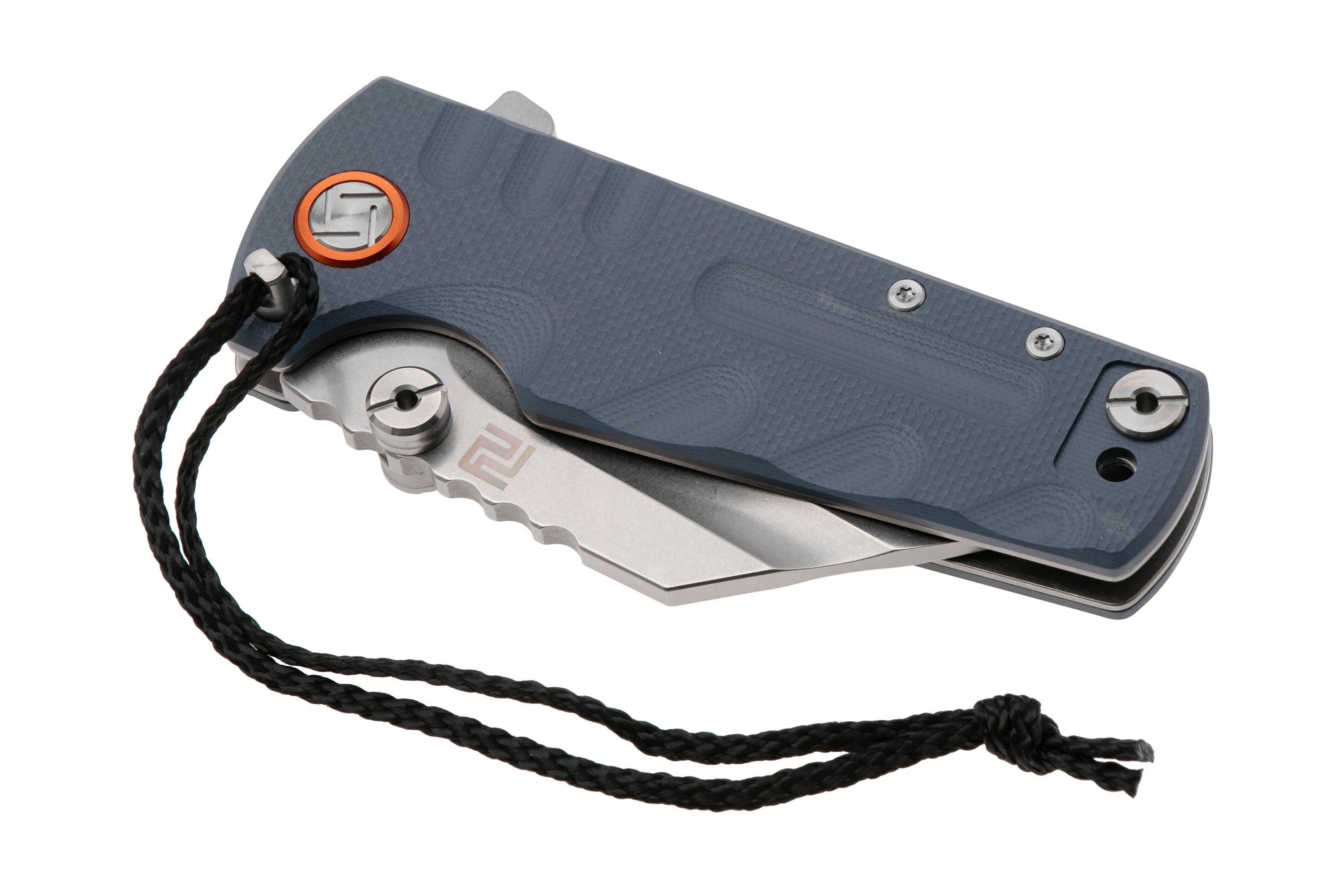 Artisan Cutlery Proponent 1820P-GYF, Stonewashed D2, Gray G10 pocket ...