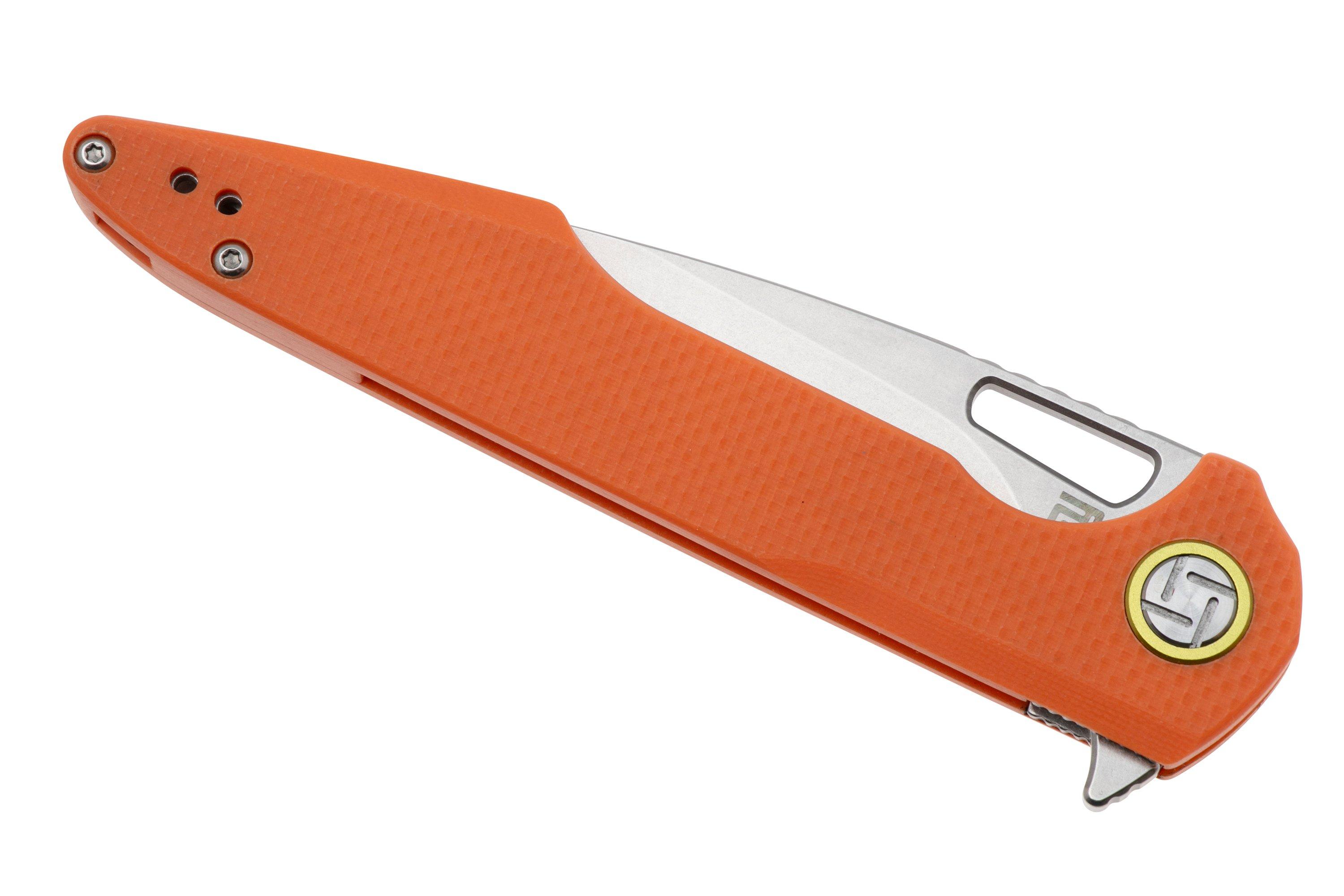 Artisan Cutlery Archaeo 1821P-OEF, Stonewashed D2, Orange G10 zakmes ...