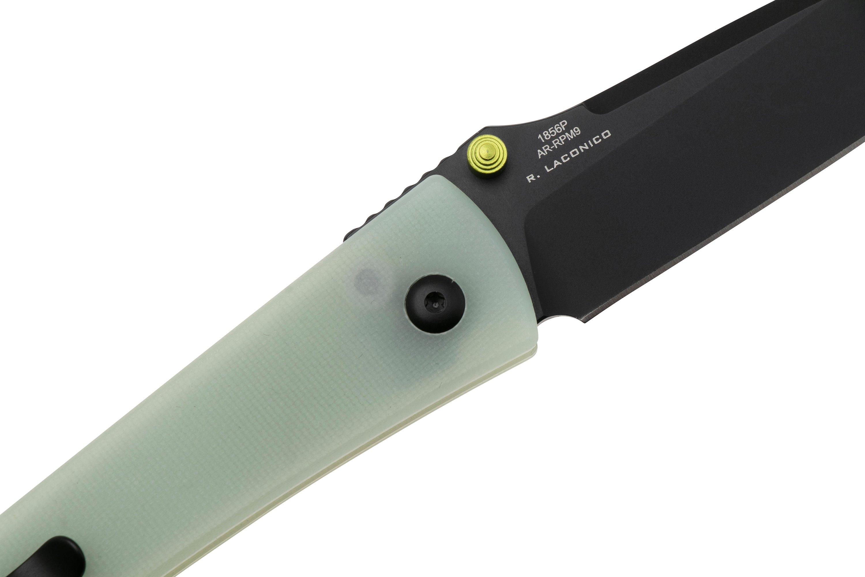 Artisan Cutlery Andromeda 1856P-BNTG, PVD AR-RPM9, Natural Green G10 ...