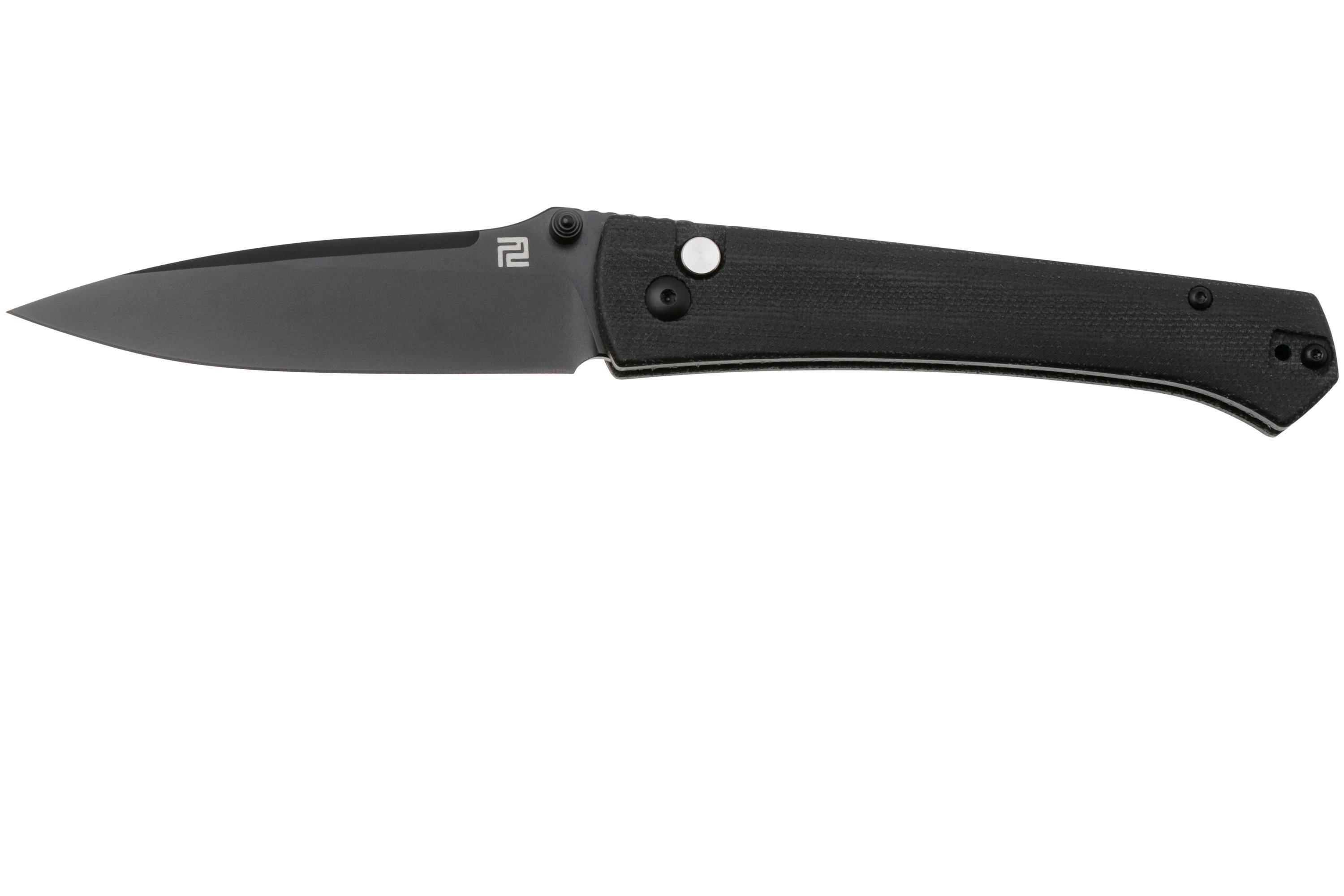 Artisan Cutlery Andromeda 1856P-MBK, PVD S35VN, Black Micarta ...