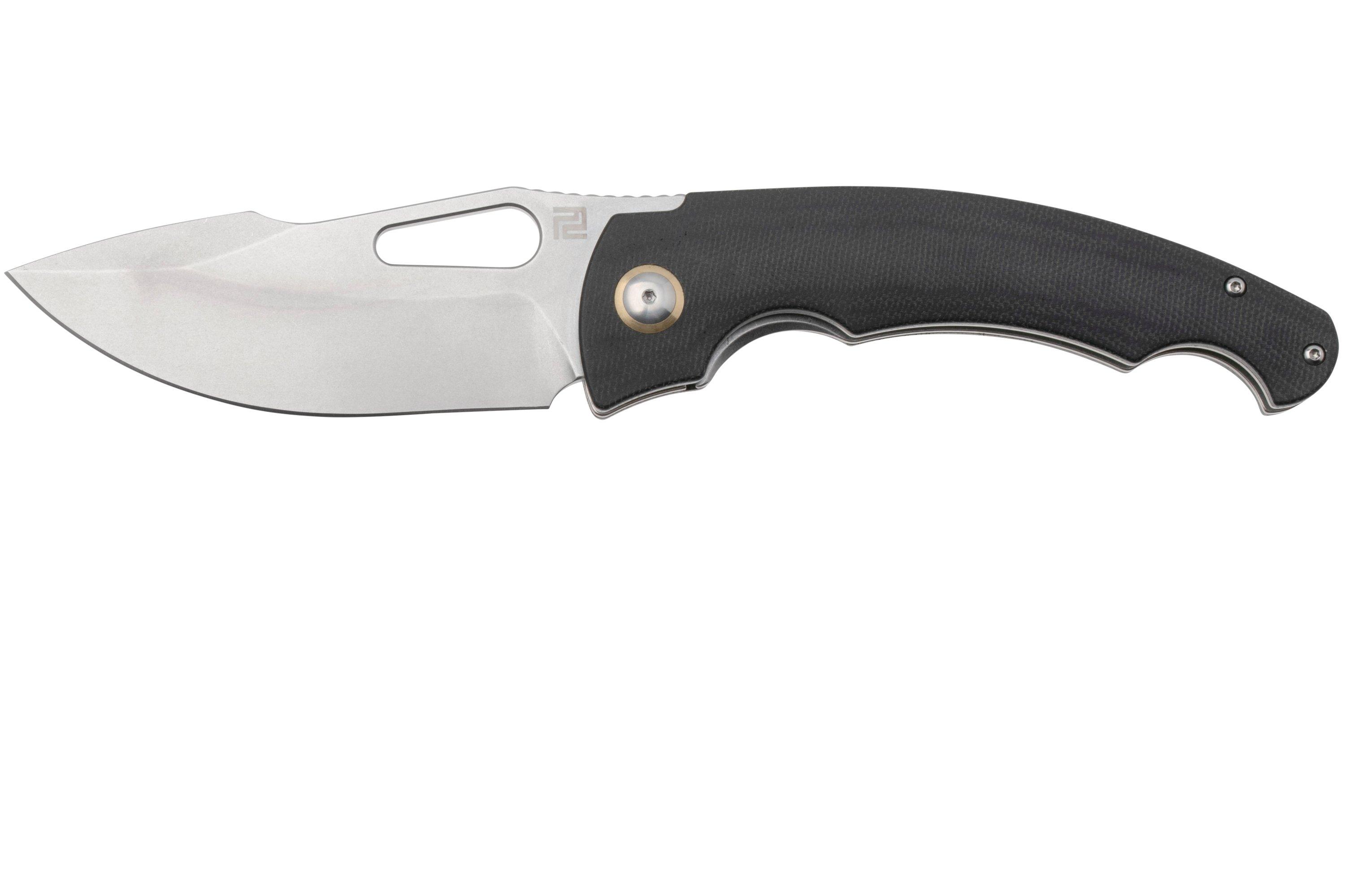 Artisan Cutlery Xcellerator 1860P-MBK, Stonewashed AR-RPM9, Black ...