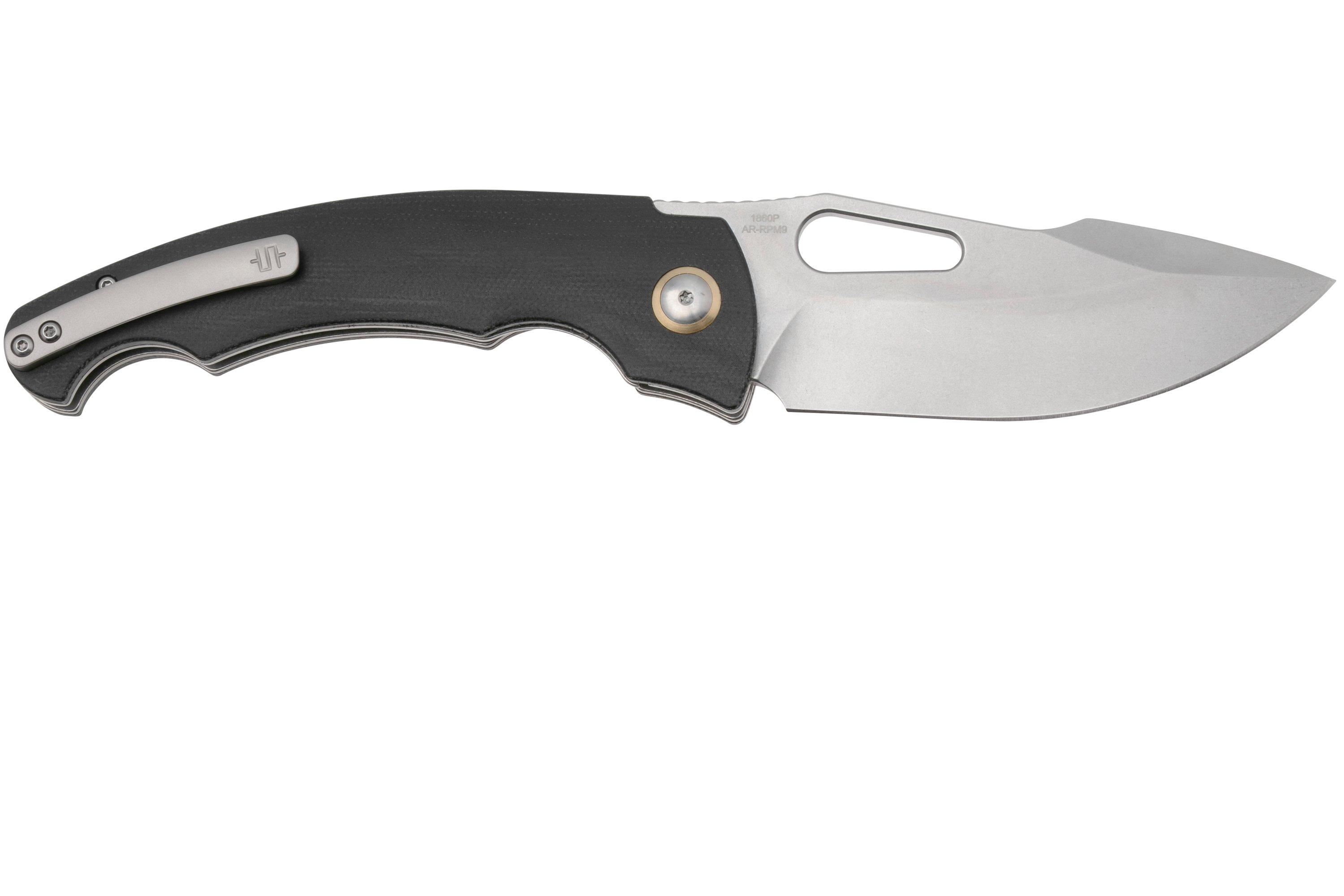 Artisan Cutlery Xcellerator 1860P-MBK, Stonewashed AR-RPM9, Black ...