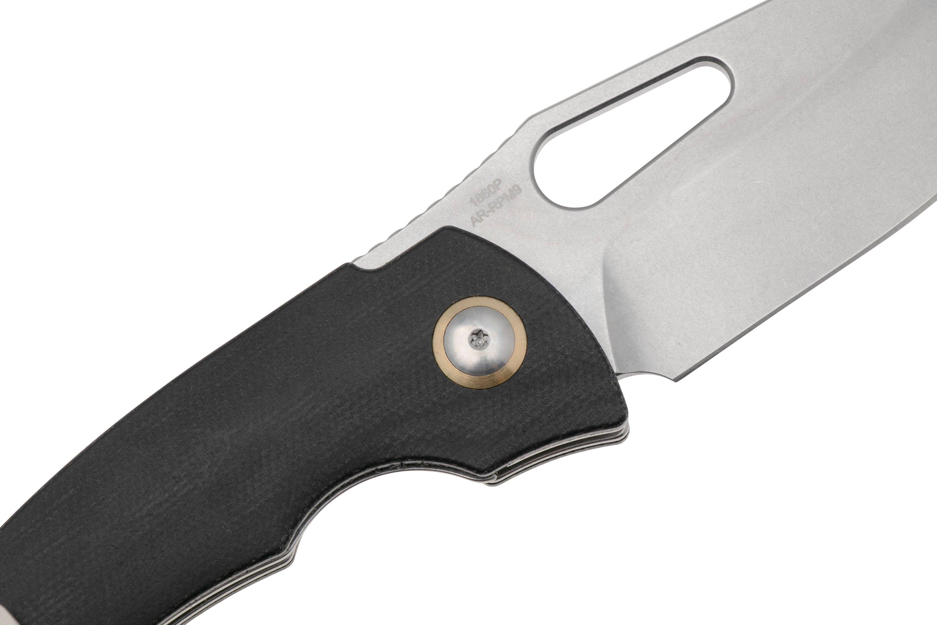 Artisan Cutlery Xcellerator 1860P-MBK, Stonewashed AR-RPM9, Black ...