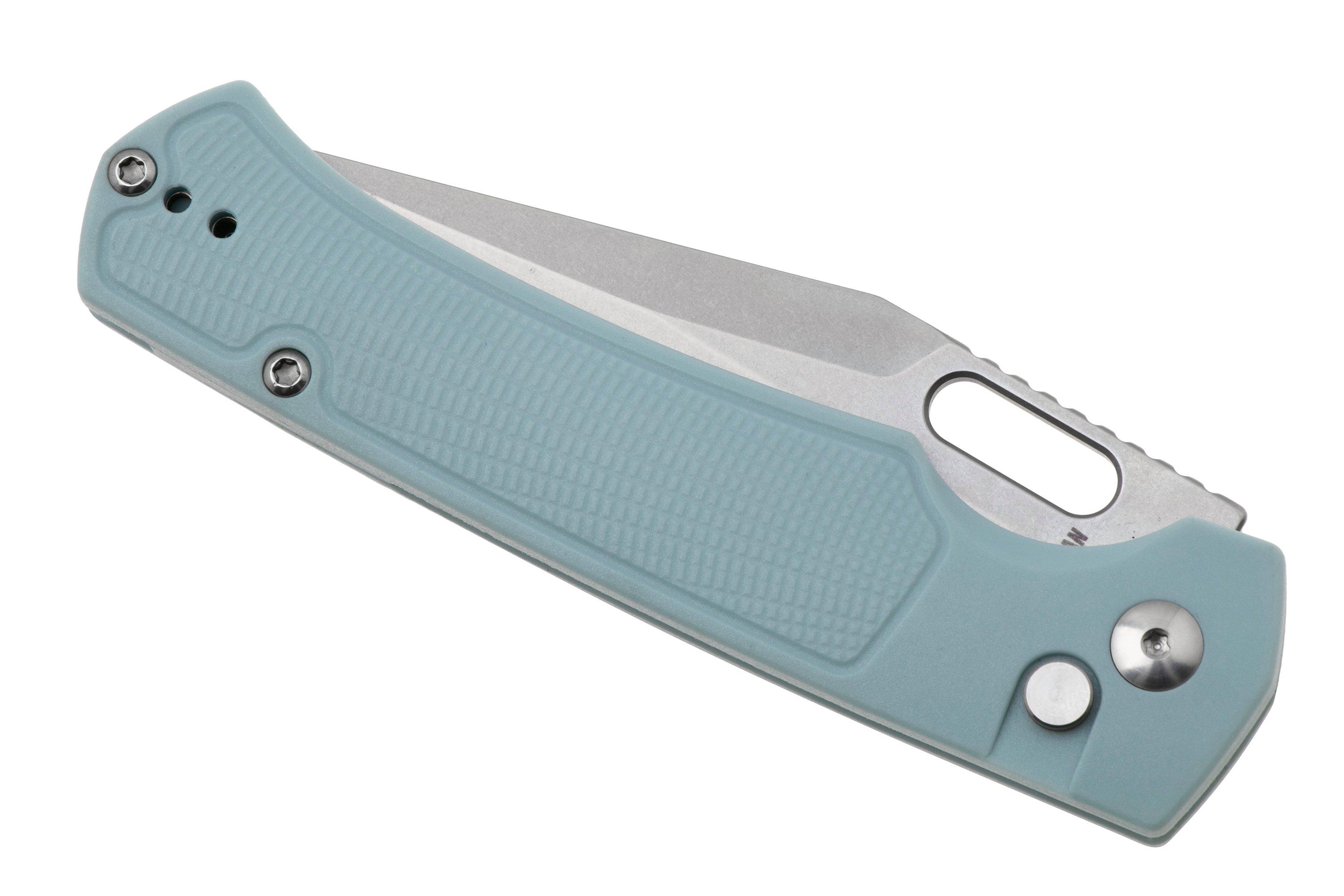 Artisan Cutlery Revel 1867P-MG, Stonewashed AR-RPM9, Ice Blue FRN ...