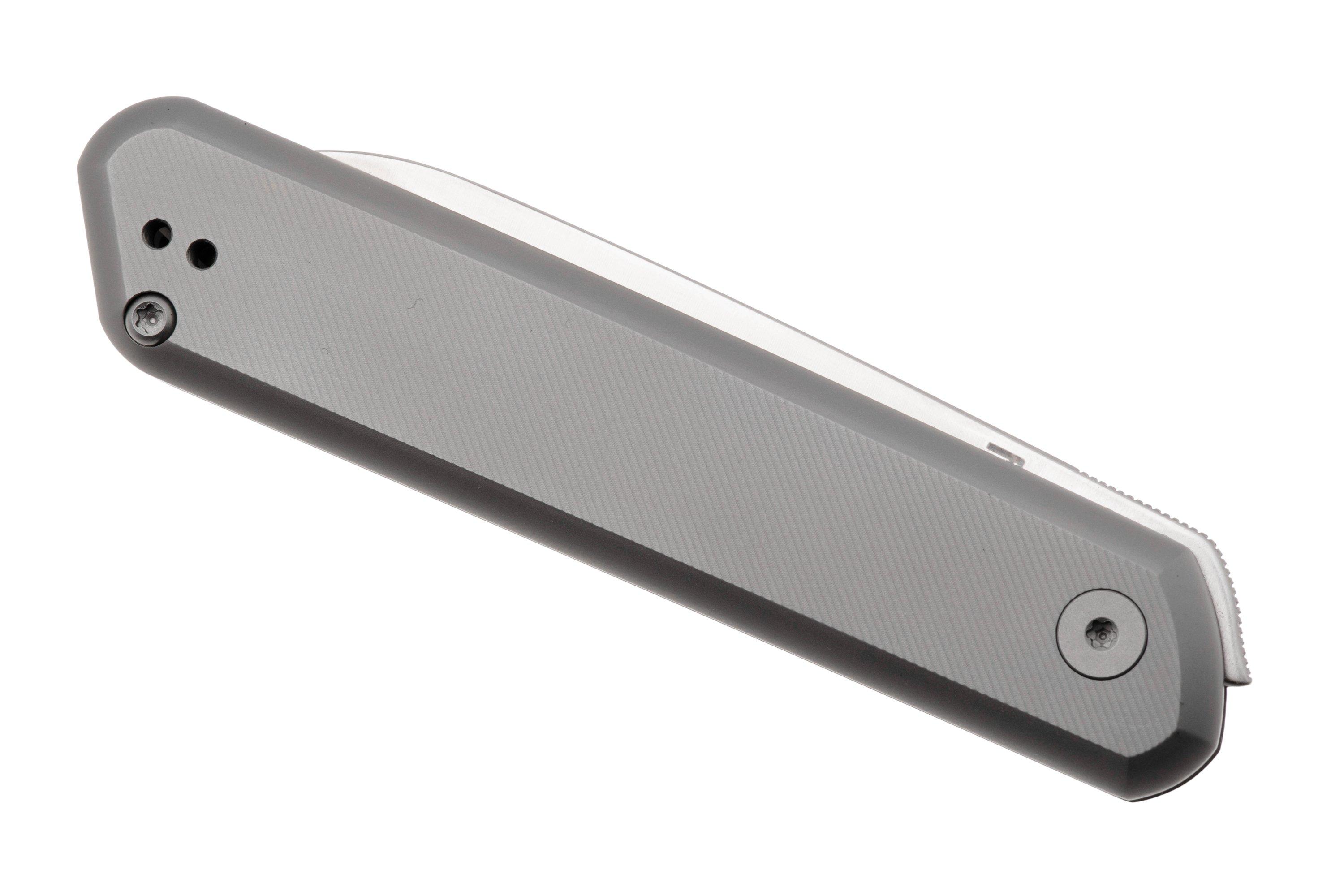 Artisan Cutlery Io 1872G-GY, Sand Polished CPM S90V, Dark Grey Titanium ...