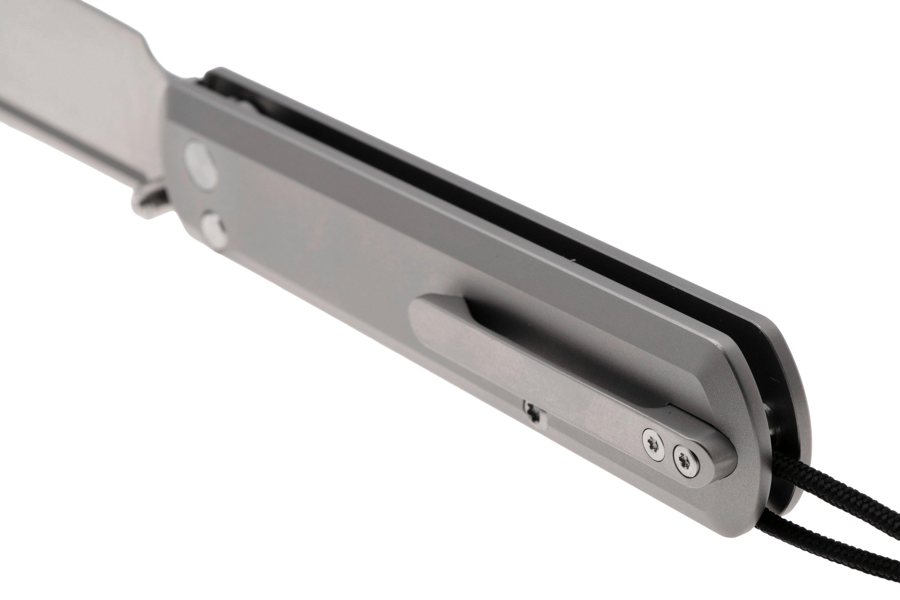 Artisan Cutlery Holm 1875G-GY, Stonewashed CPM S90V, Grey Titanium pocket knife | Advantageously ...