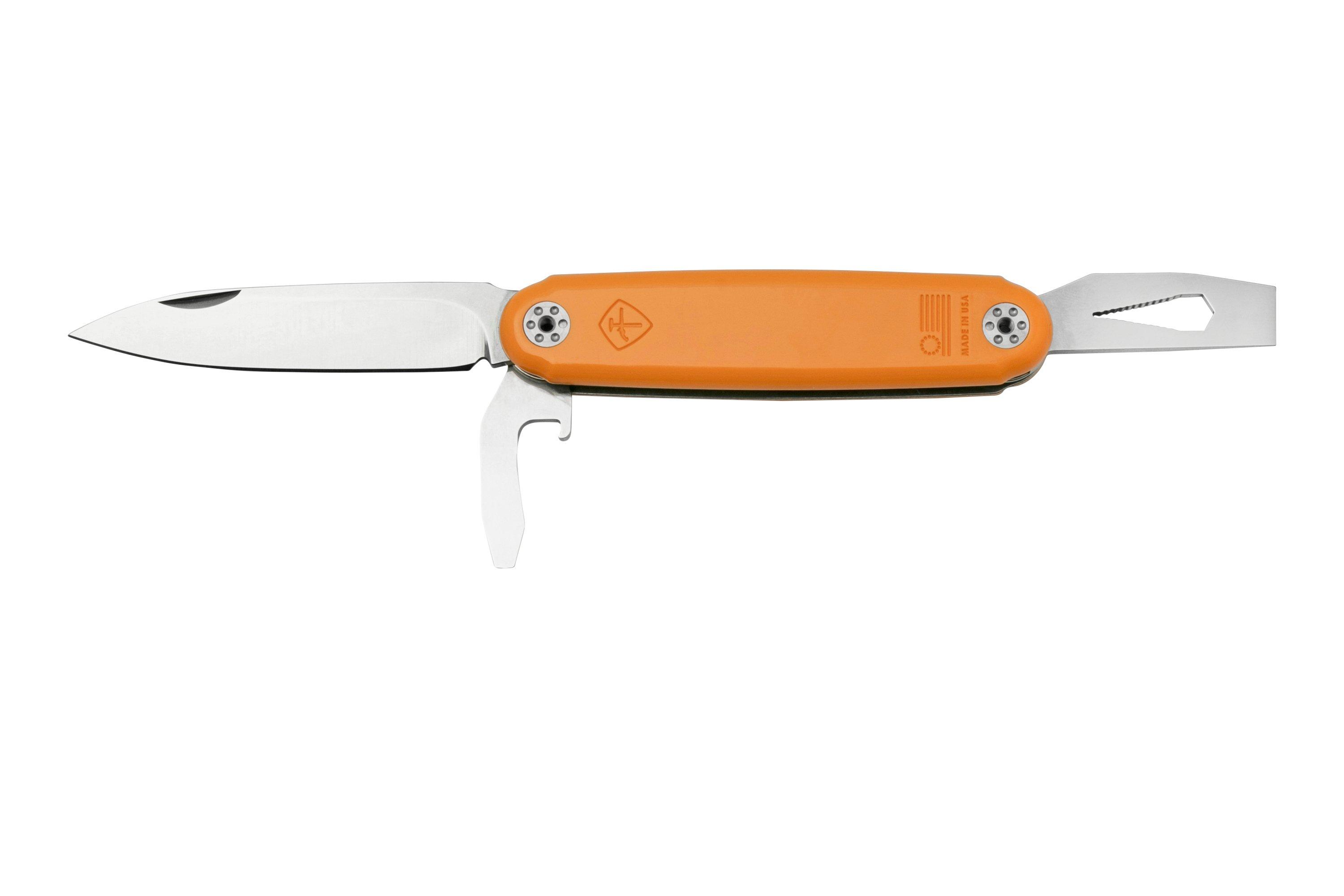 ASK Knives American Service Knife, The Jefferson, Orange, Multi-Tool ...