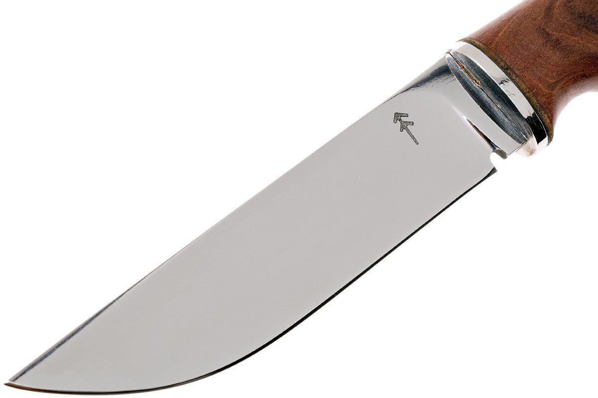 Autine Hunting Knife, Rosewood, mirror polish D2, RH sheath, hunting ...