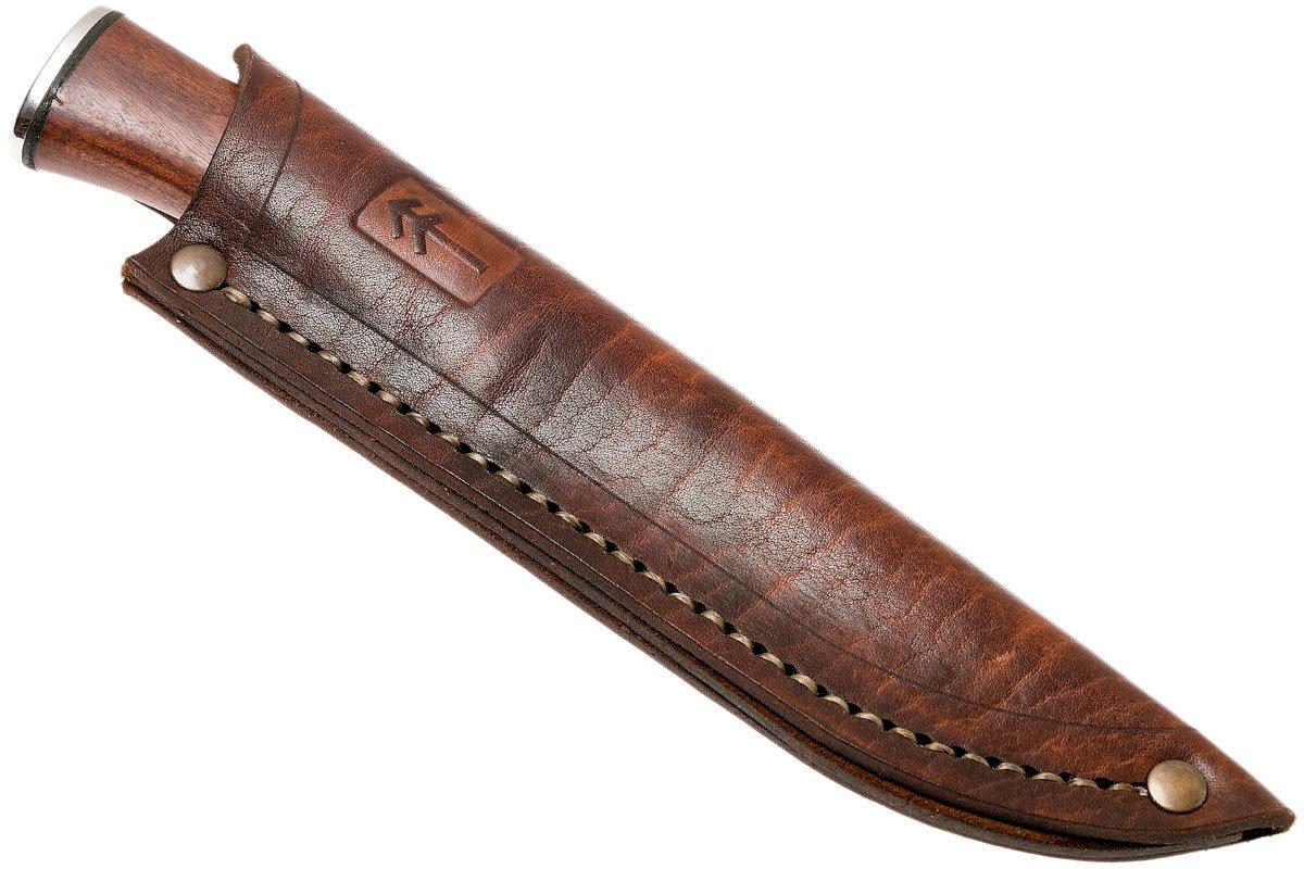 Autine Hunting Knife, Rosewood, mirror polish D2, RH sheath, hunting ...