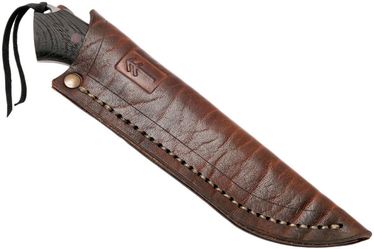 Autine Kurbads, Wenge, Elmax, brown RH sheath, outdoor knife ...